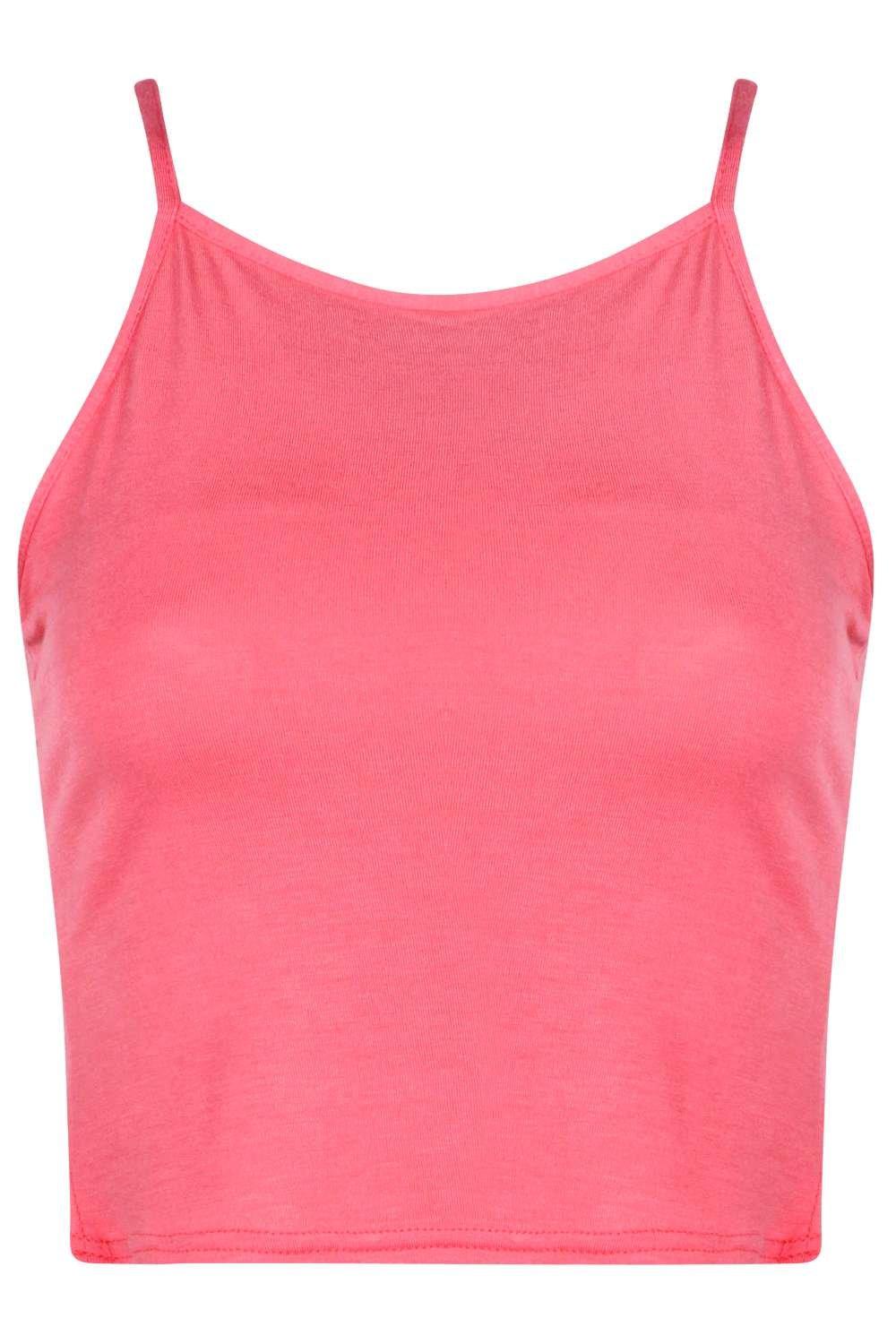 Boohoo Womens Charlotte Spaghetti Strap Crop Top Ebay