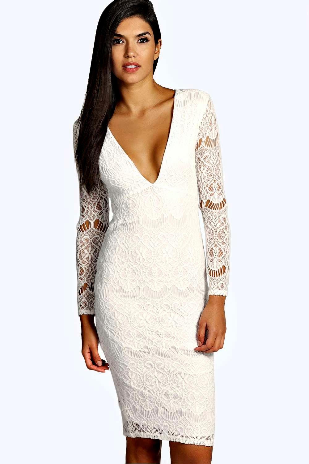 Boutique India Crochet Lace Midi Dress At