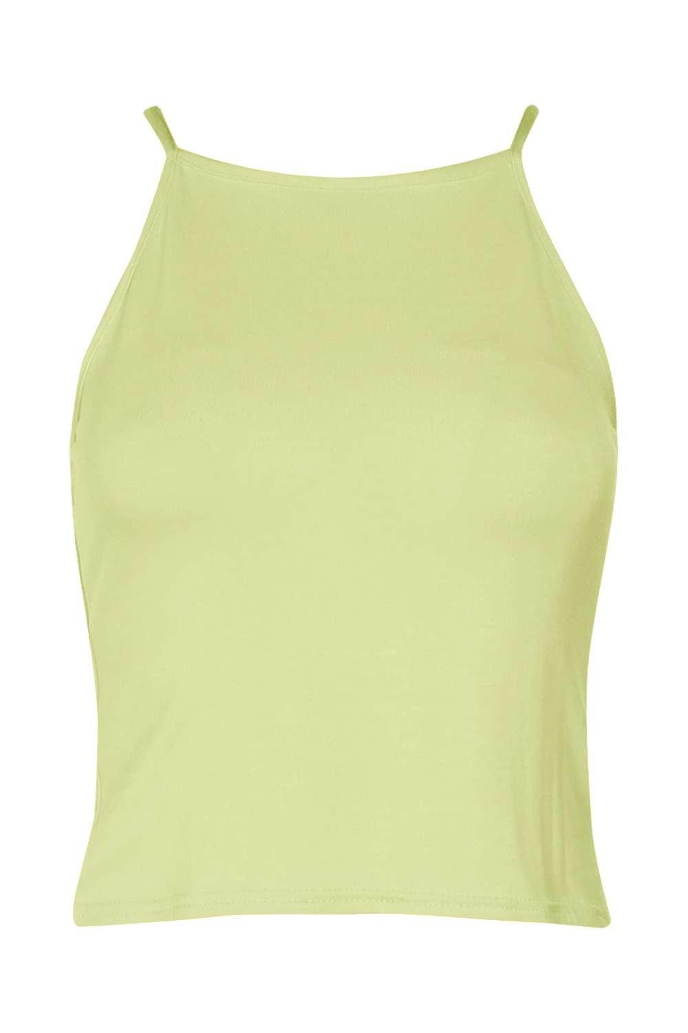Boohoo Womens Charlotte Spaghetti Strap Crop Top Bwt1 Ebay