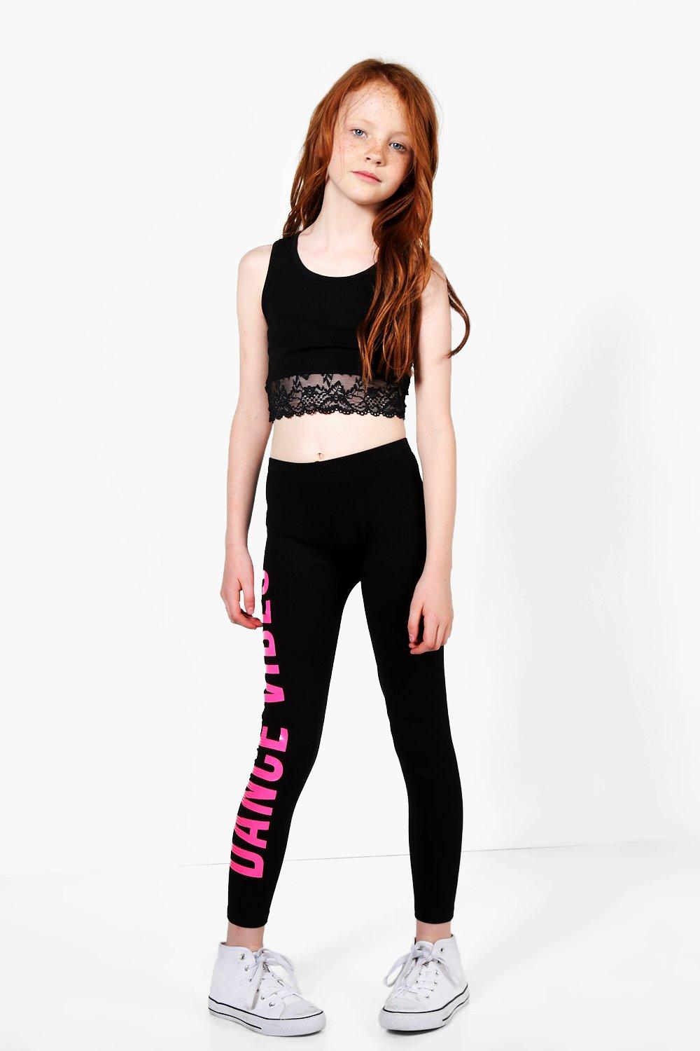 Girls Dance Vibes Legging Boohoo