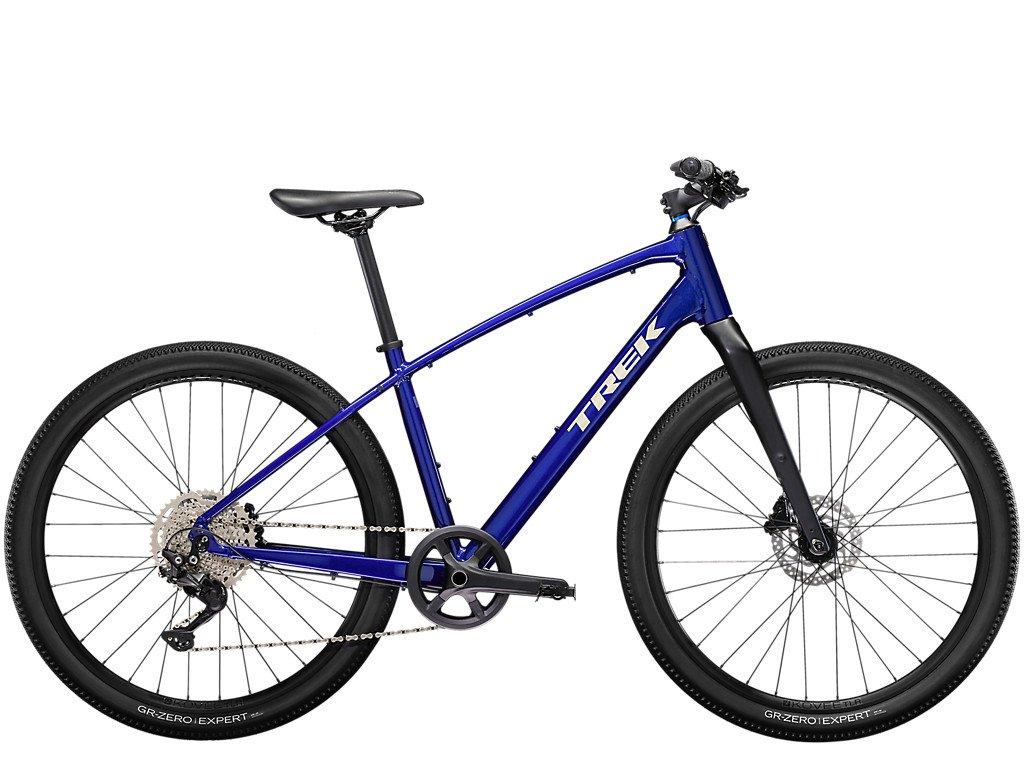 Trek Dual Sport 3 Gen 5 Hybrid Bike Blue Tiso UK