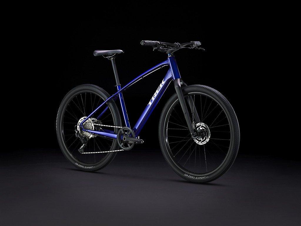 Trek bike black and blue store
