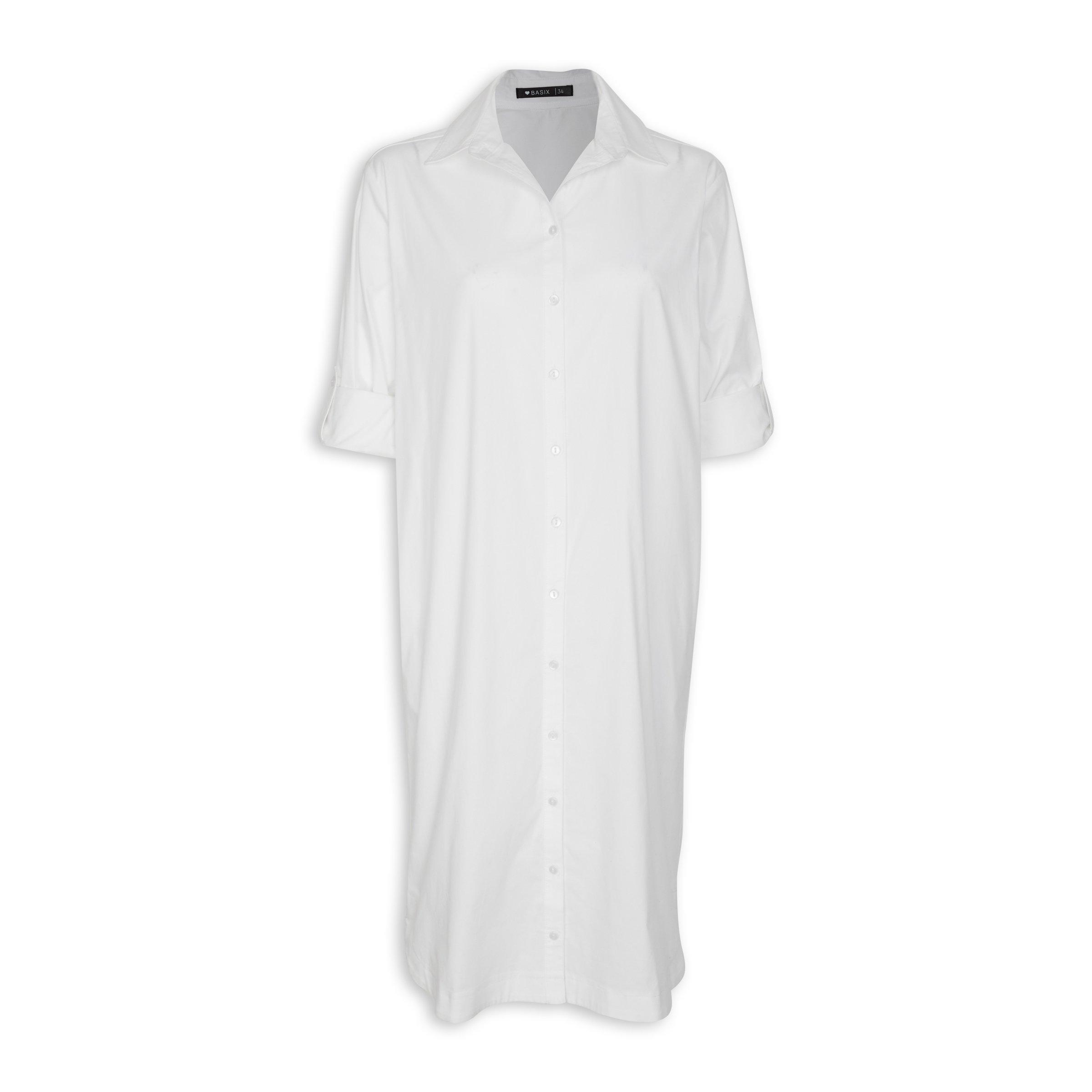 White Shirt Dress 3075149 Basix white-shirt-dress-3075149-basix