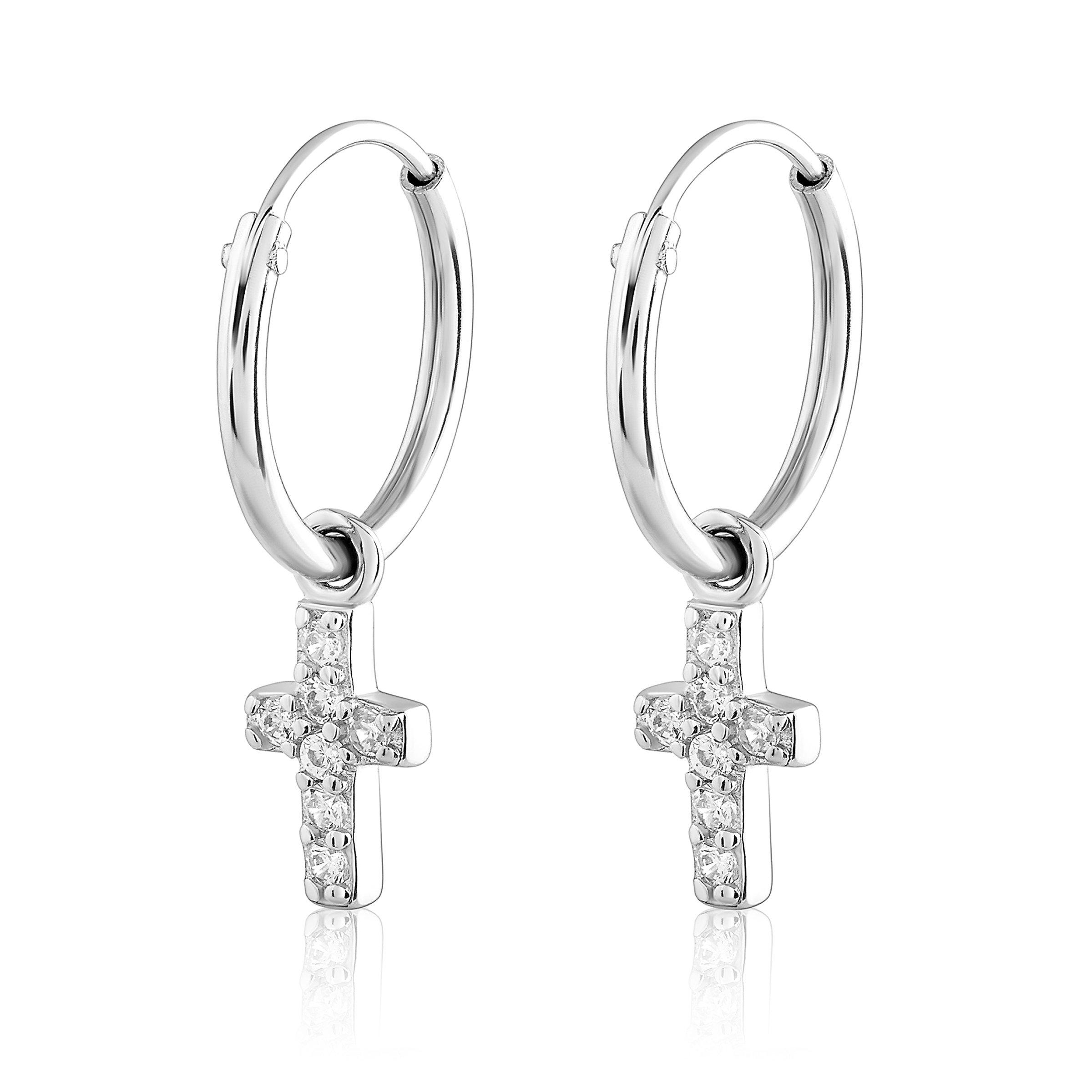 Cross Drop Earring (3115175) | Sterling Silver