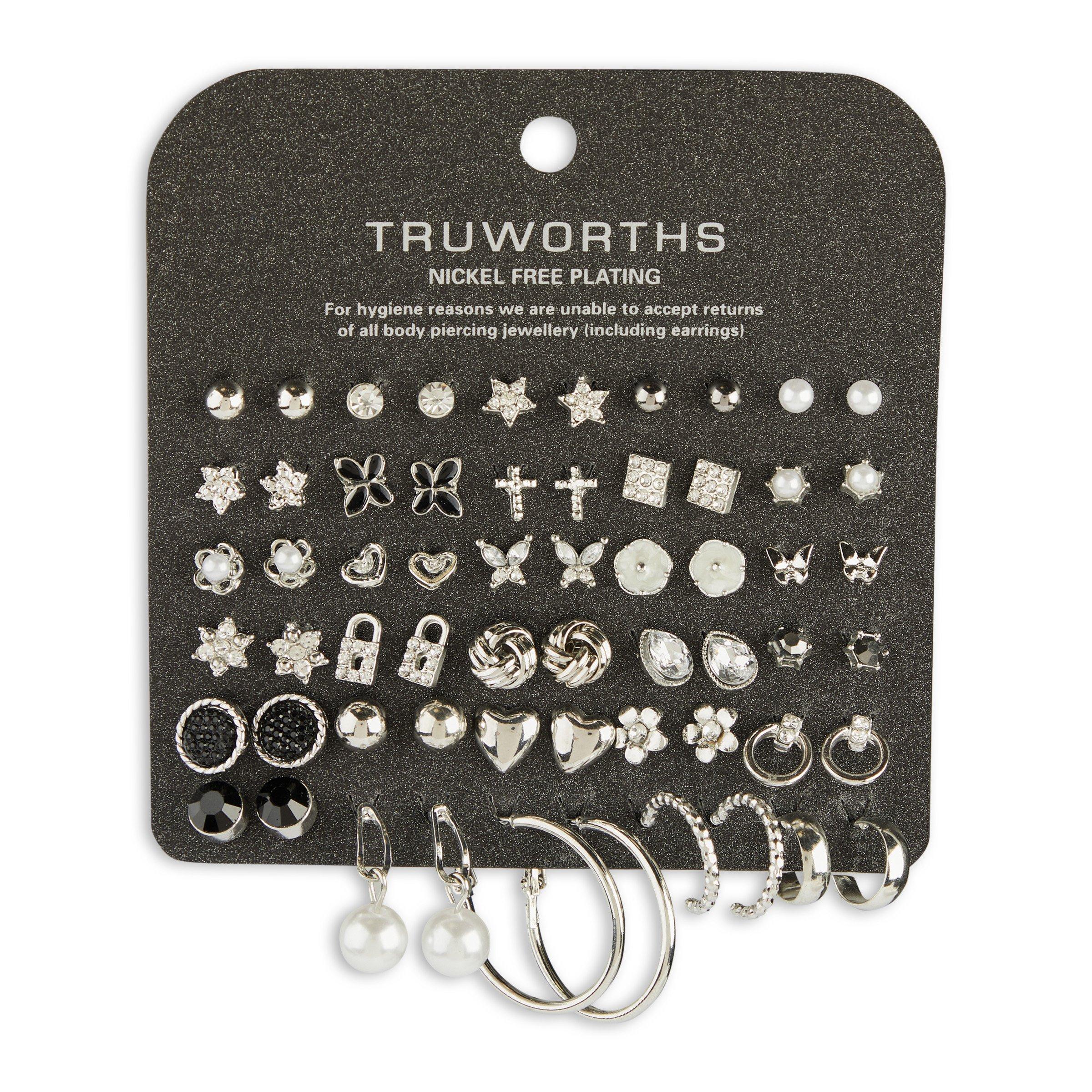 30-pack Silver Earrings (3116301) | Truworths