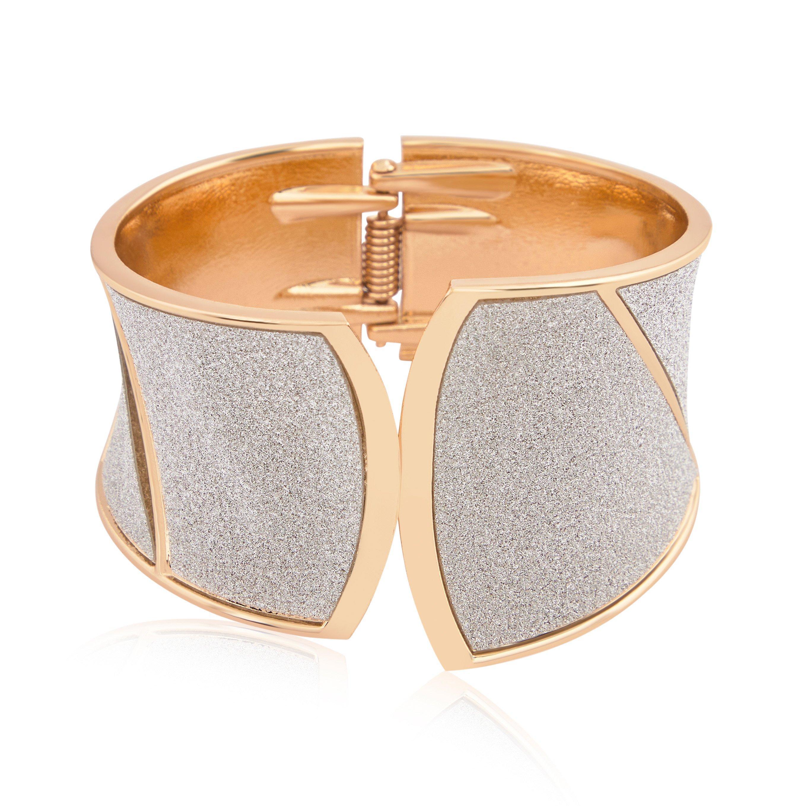 Wide Gold Bangle (3125370) | Sparkle