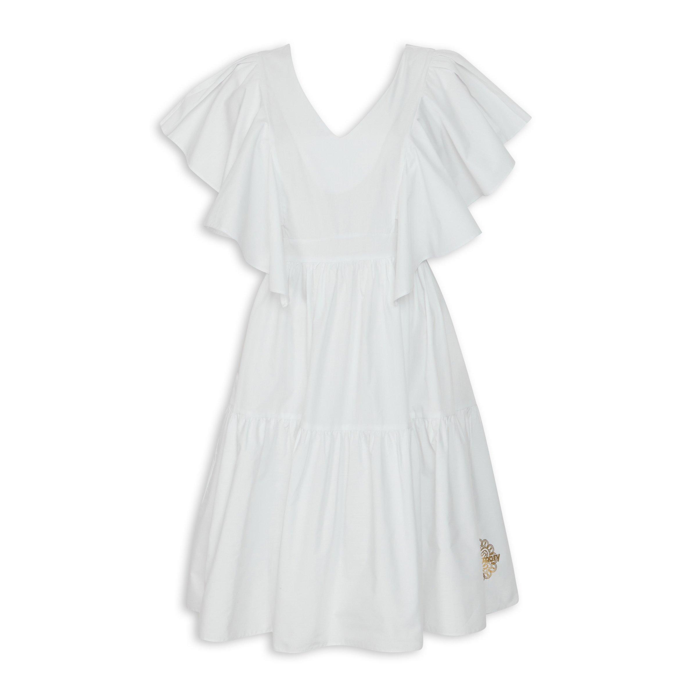 White dresses at truworths store
