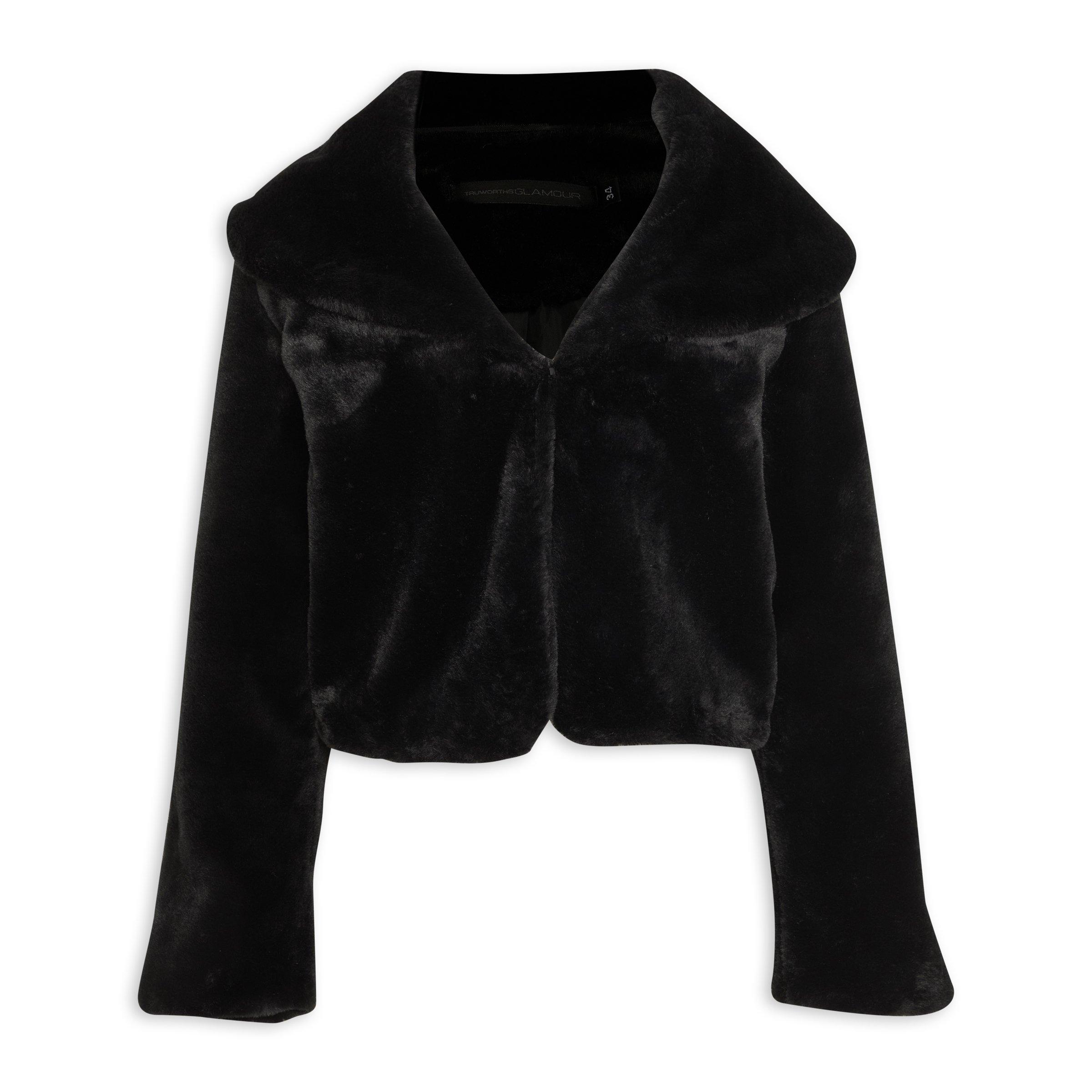 Black Faux Fur Bolero (3149859) | Truworths
