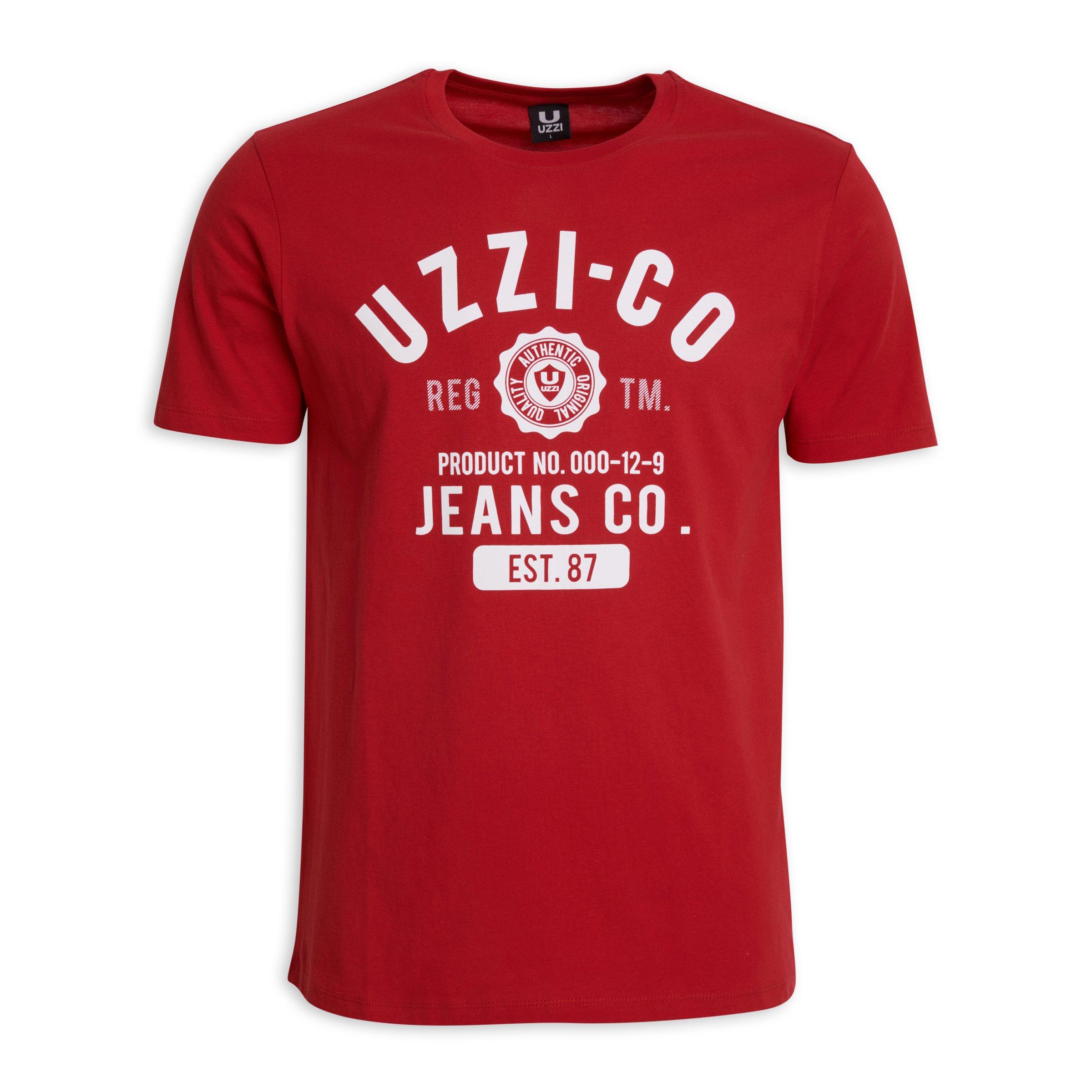 Red Branded T-shirt (3152302) | UZZI