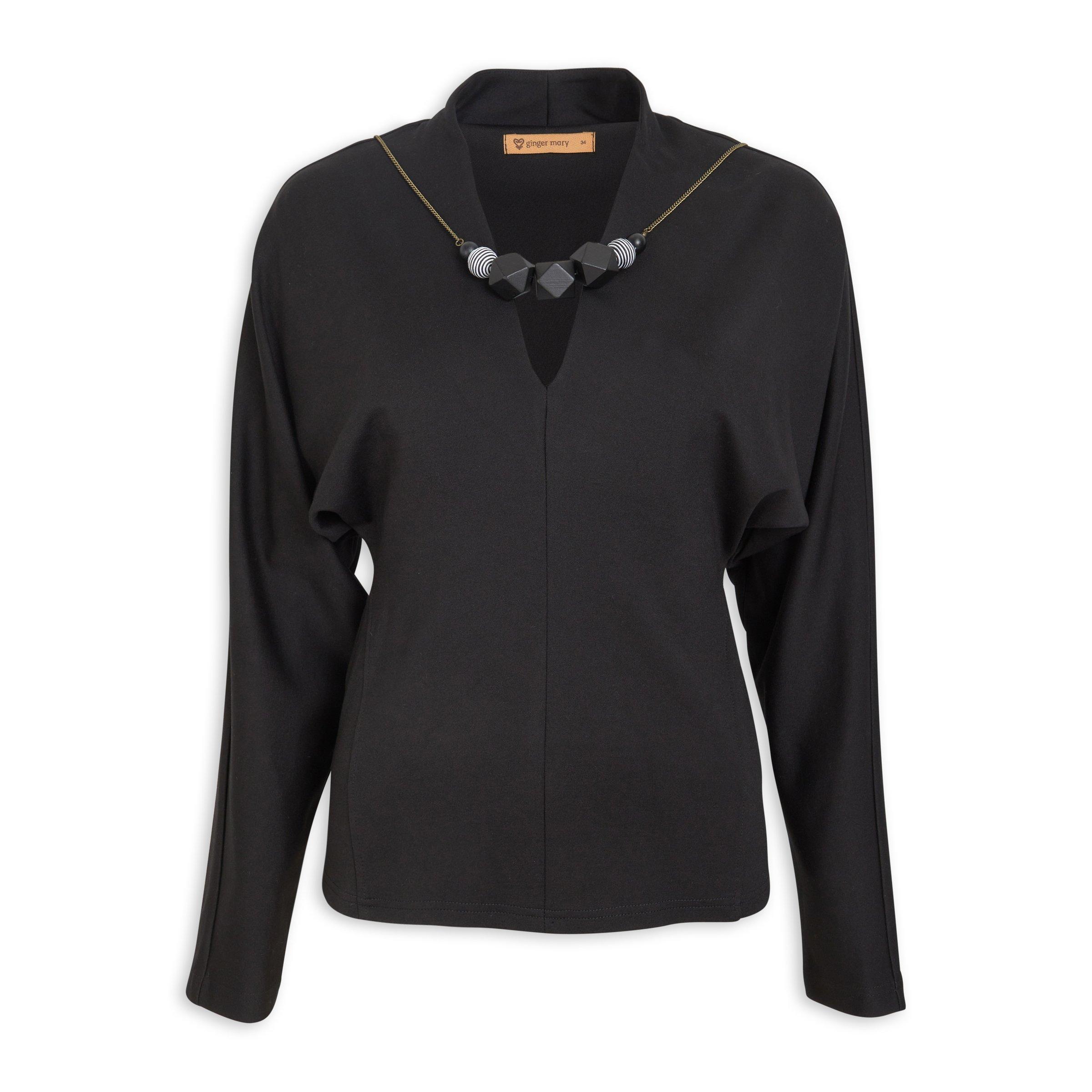Black Dolman Top 3154532 Ginger Mary