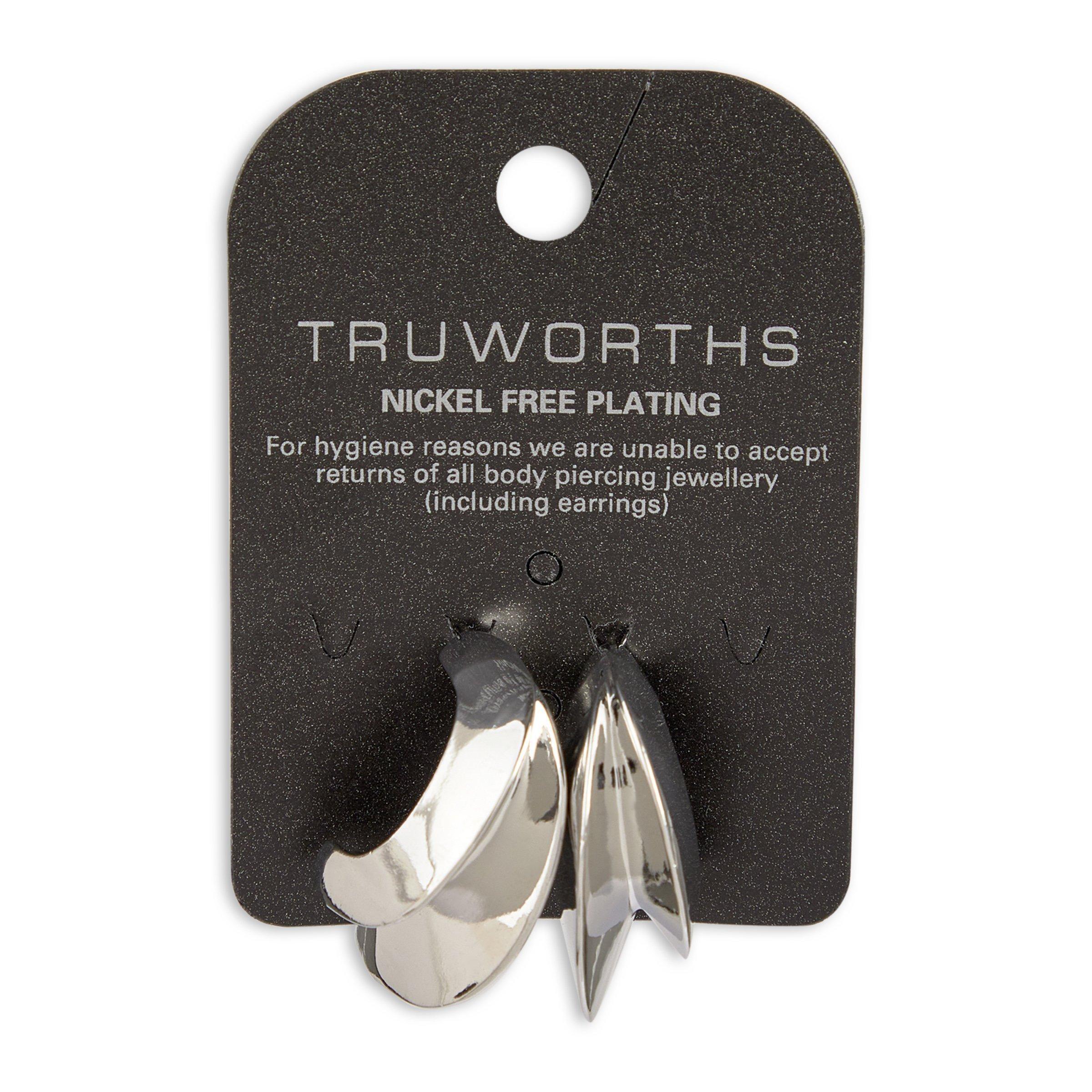 Silver Statement Hoops (3184358) | Truworths