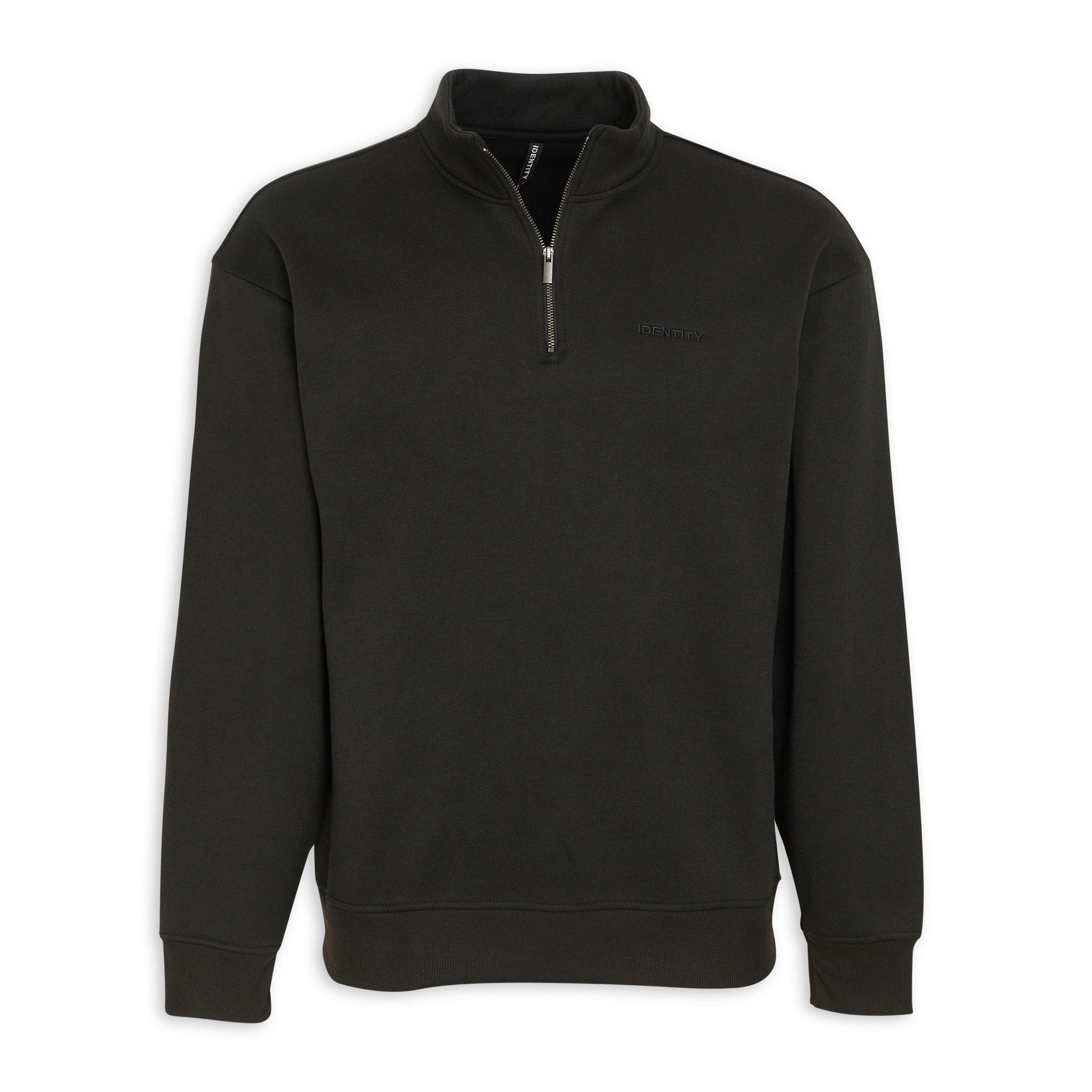 Black Quarter-zip Sweat Top (3203580) | Identity