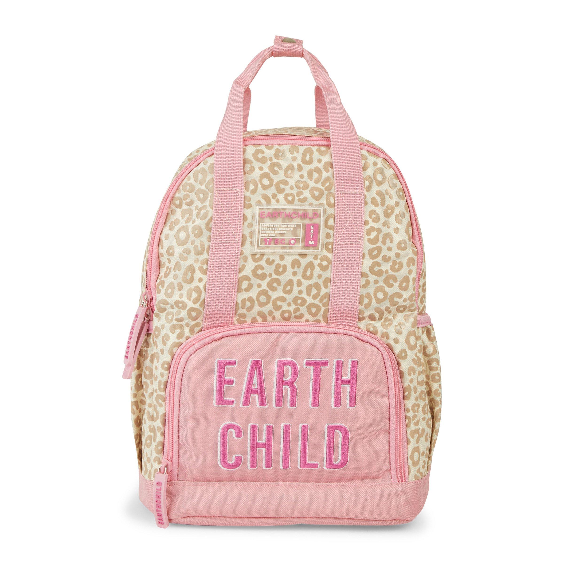 Girls Beige Animal Print Backpack (3208990) | Earthchild