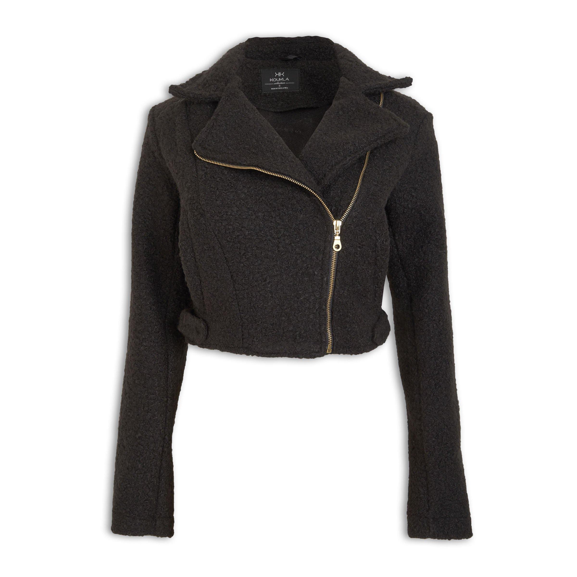 Black Zipped Jacket (3225776) | Koukla