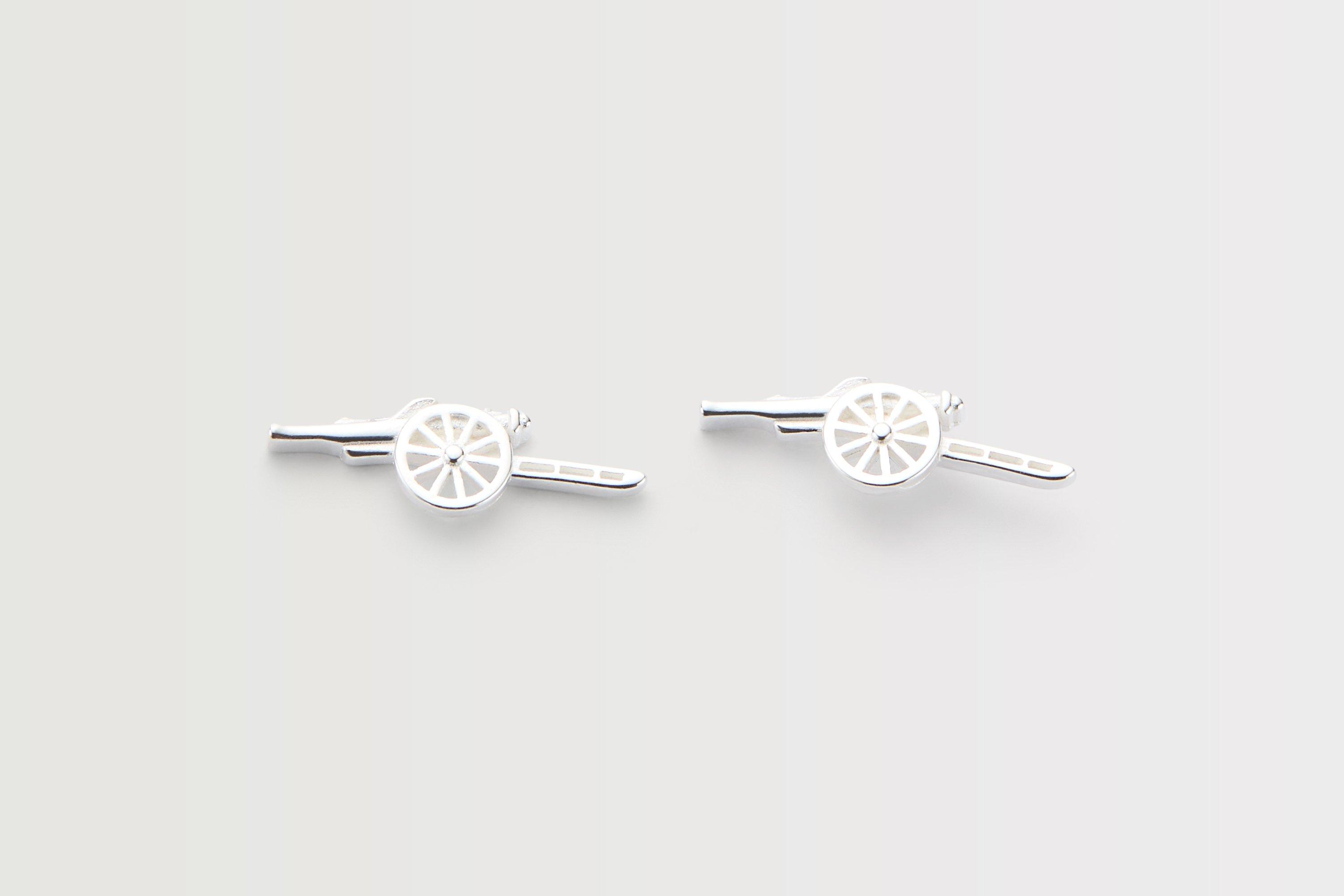 Arsenal Sterling Silver Cannon Earrings | Official Online Store