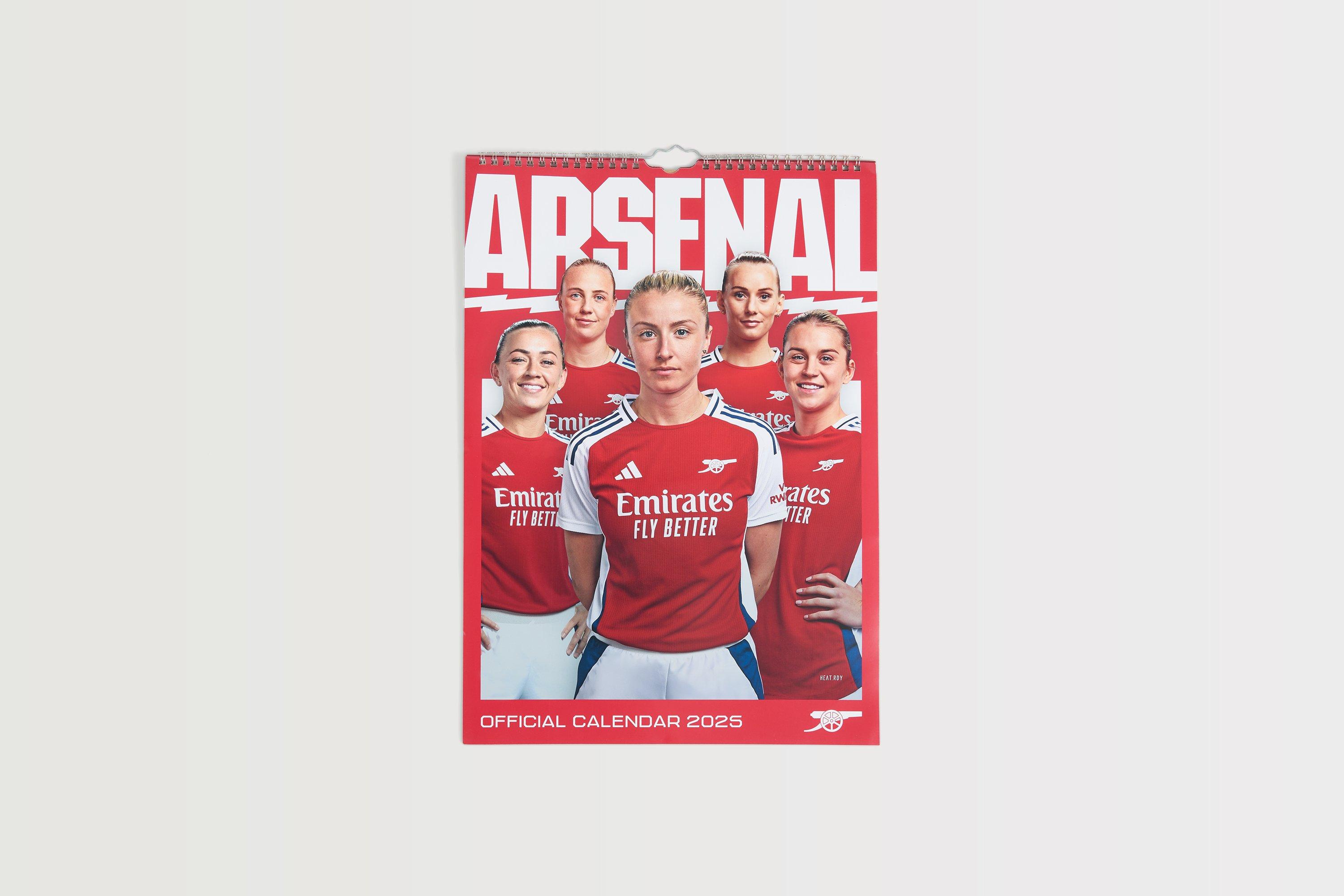 Arsenal Womens Official 2025 Calendar | Official Online Store