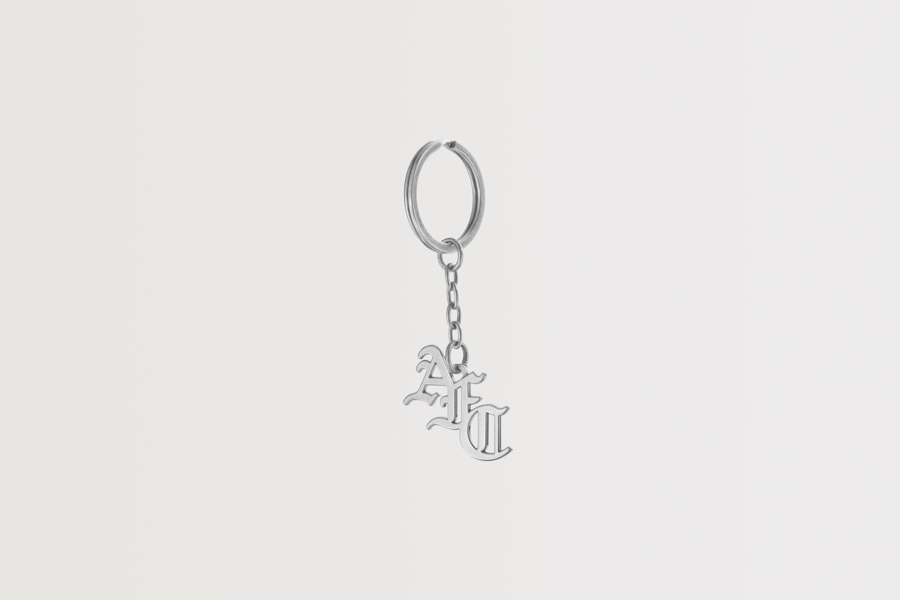 Arsenal Silver Monogram Keyring | Official Online Store