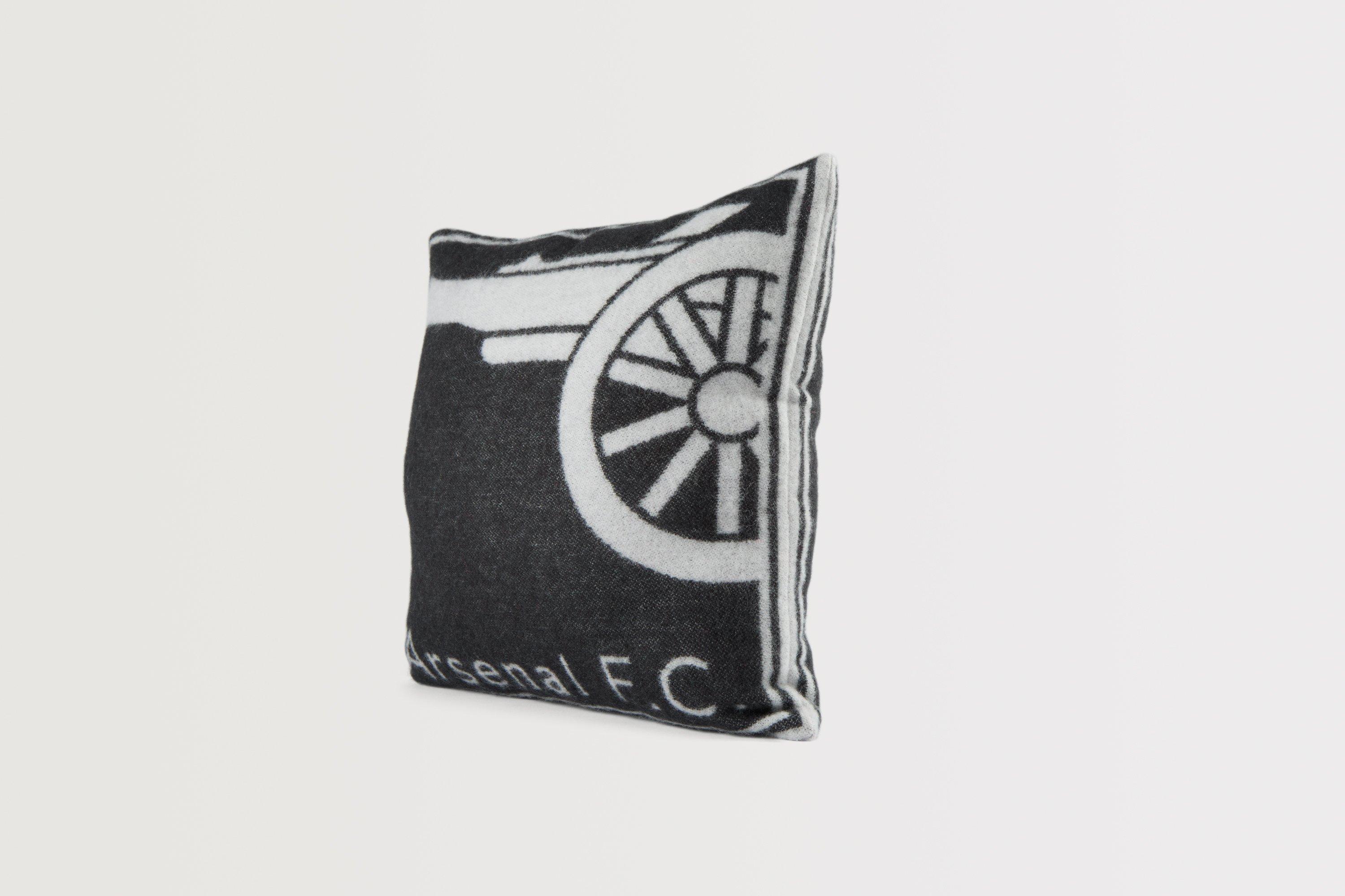 Arsenal Black Cannon Cushion | Official Online Store