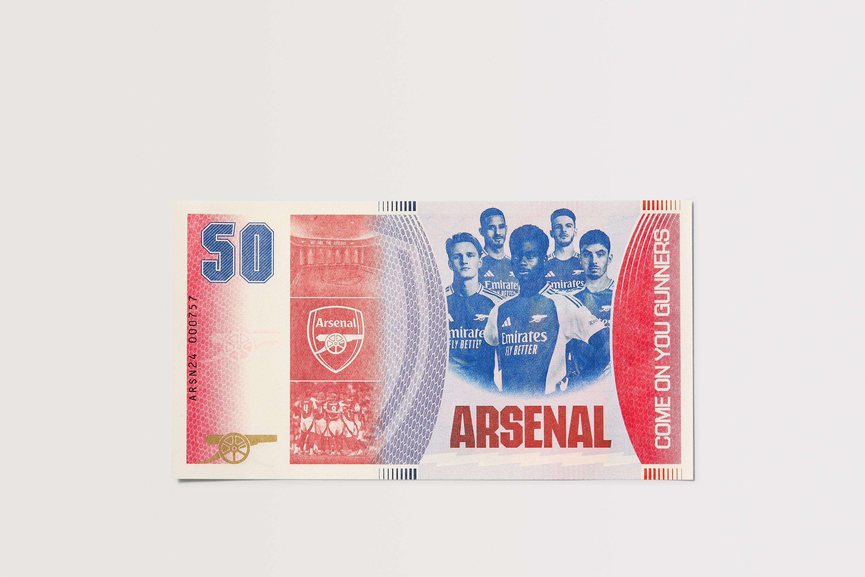 Arsenal Saka Collectible Note | Official Online Store