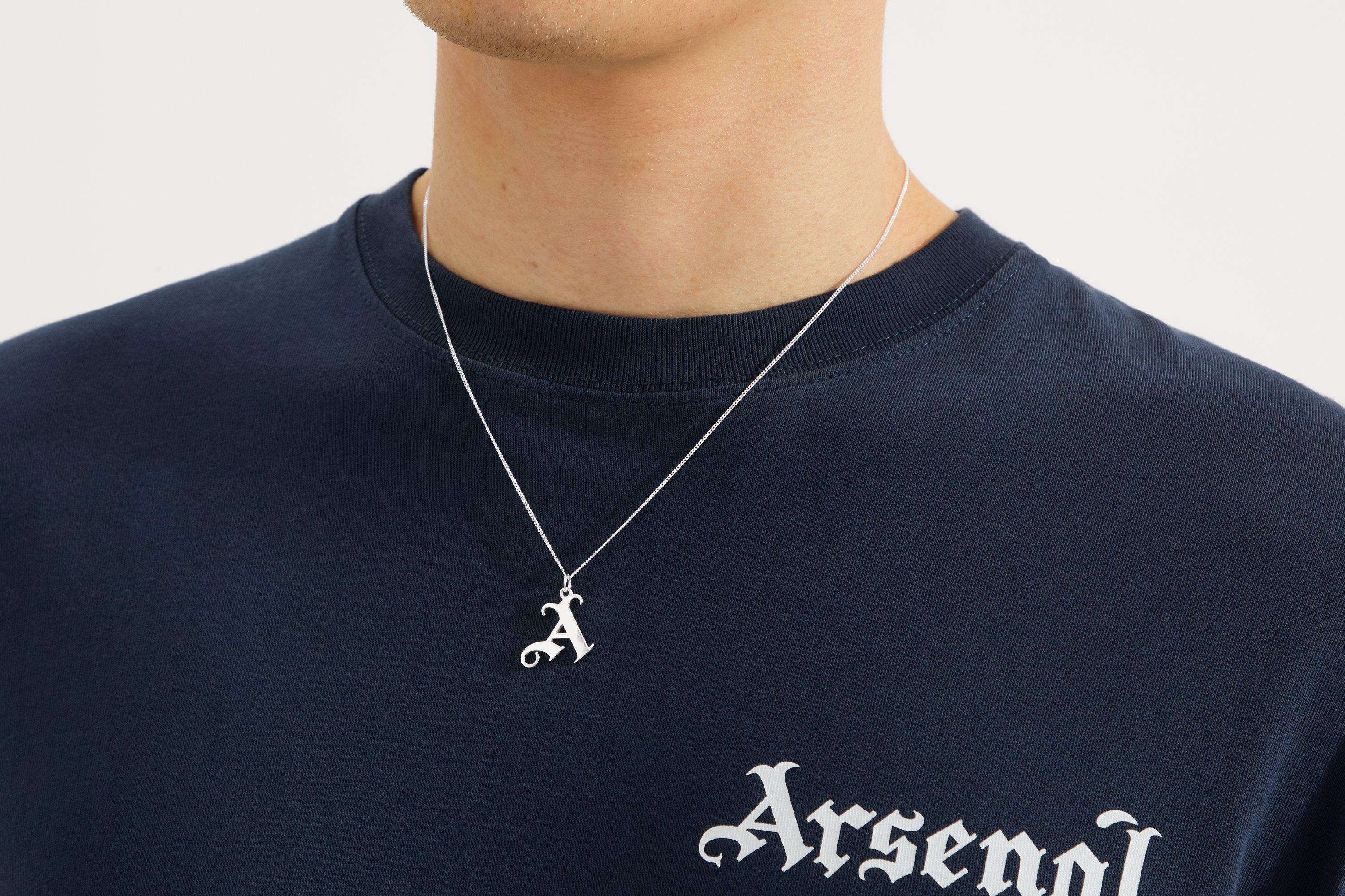 Arsenal Silver Gothic A Pendant | Official Online Store