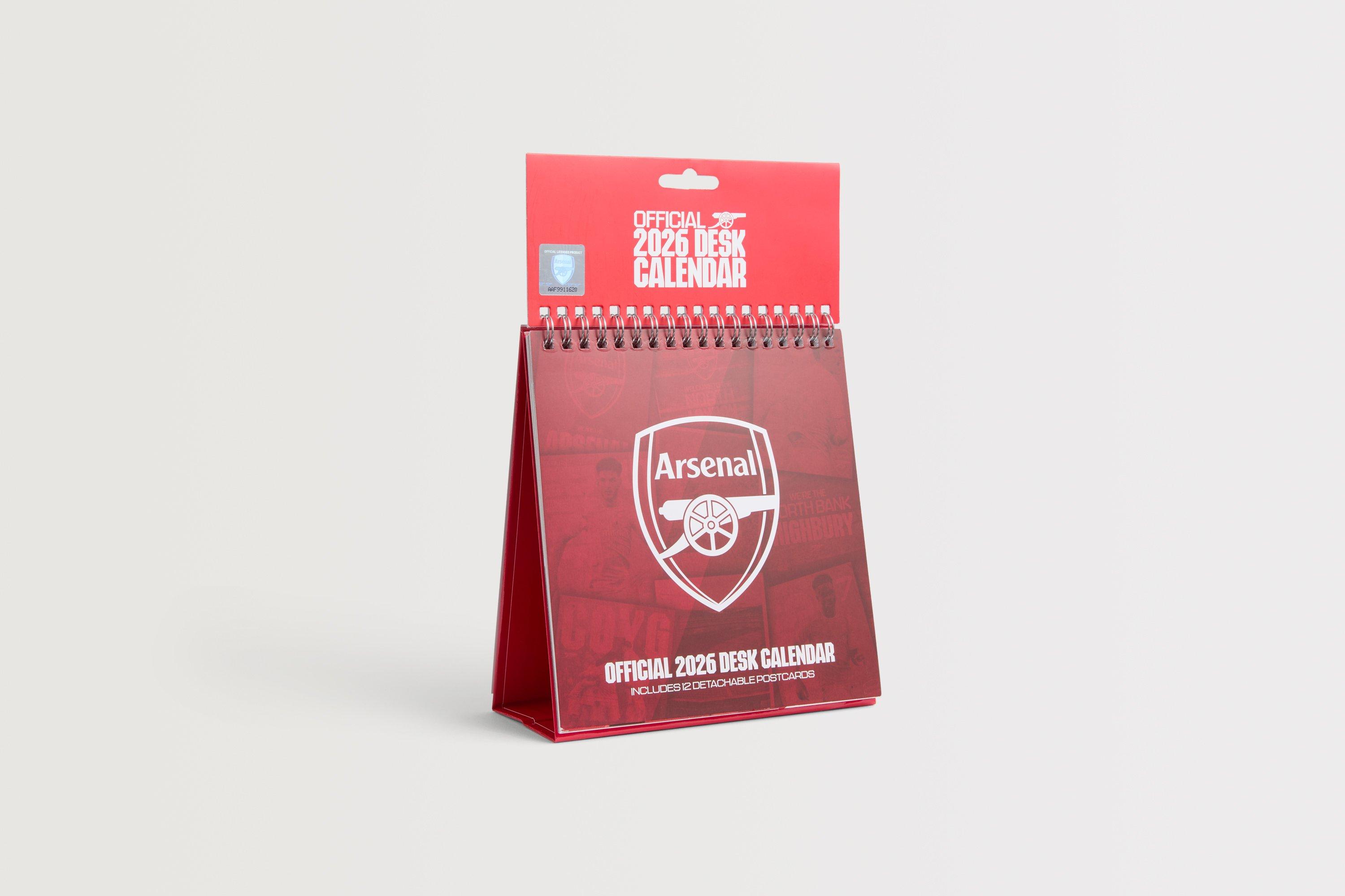 Arsenal 2026 Desk Easel Calendar | Official Online Store