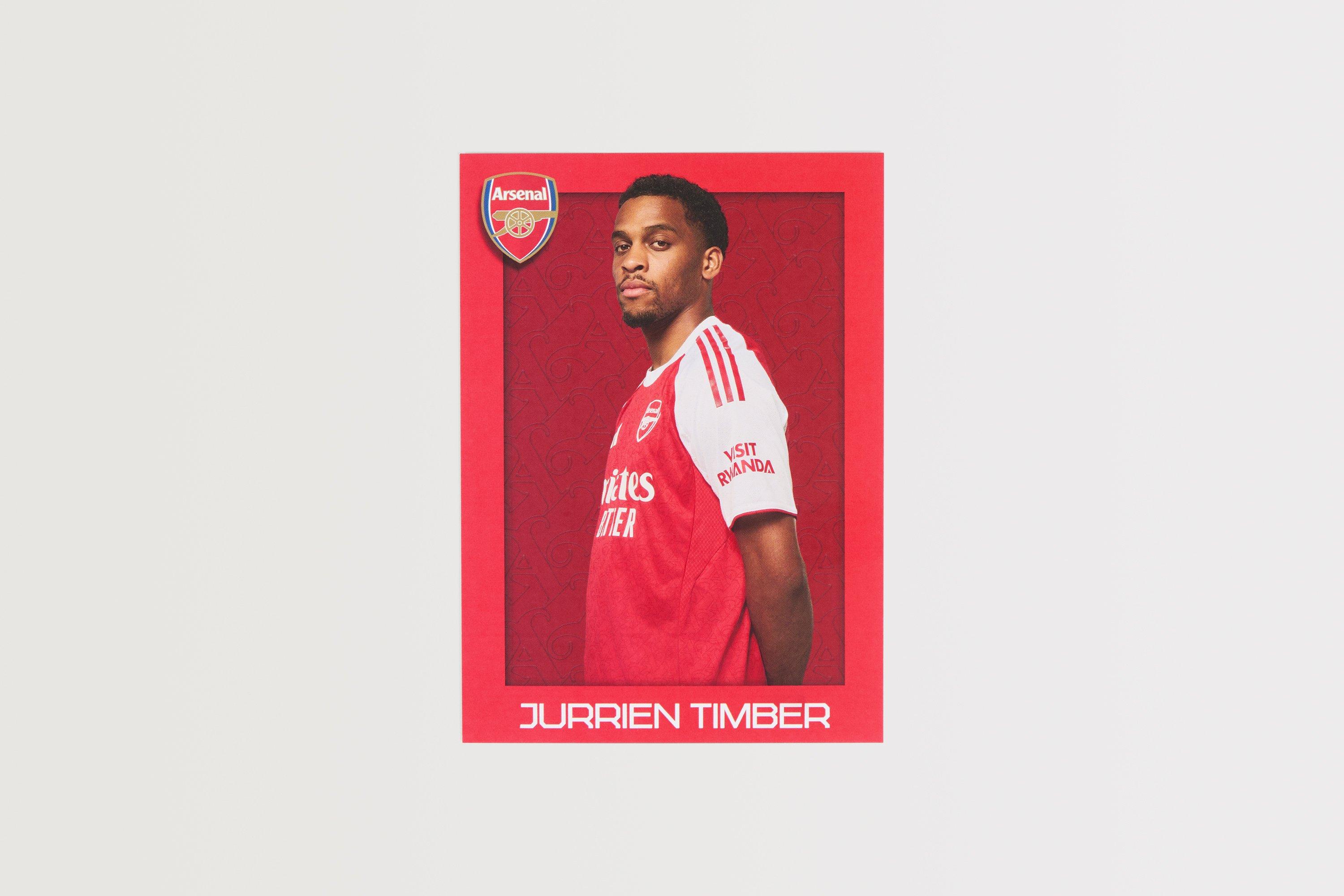 Arsenal Jurrien Timber Photo Card | Official Online Store