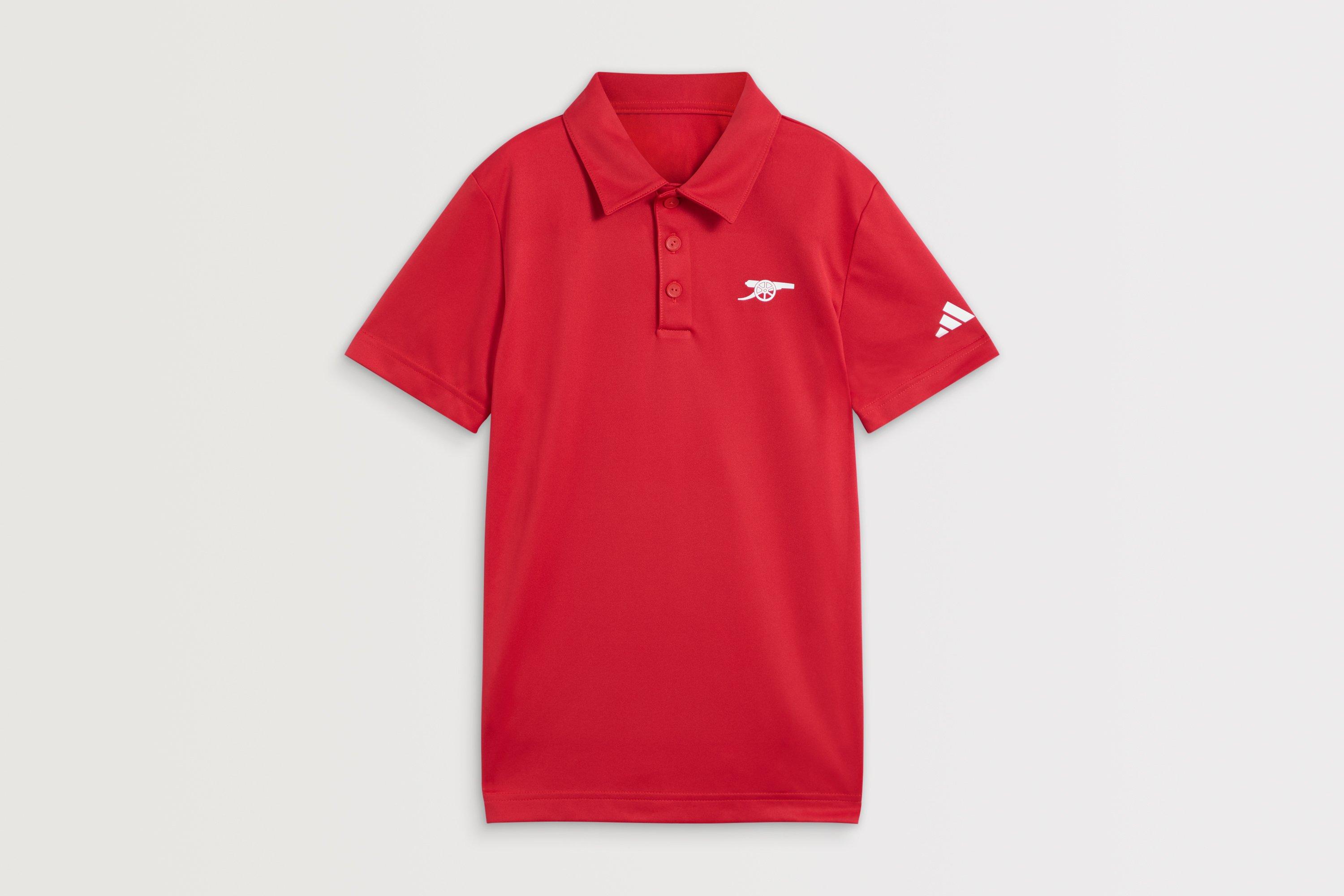 Arsenal adidas Kids Golf Red Polo Shirt | Official Online Store