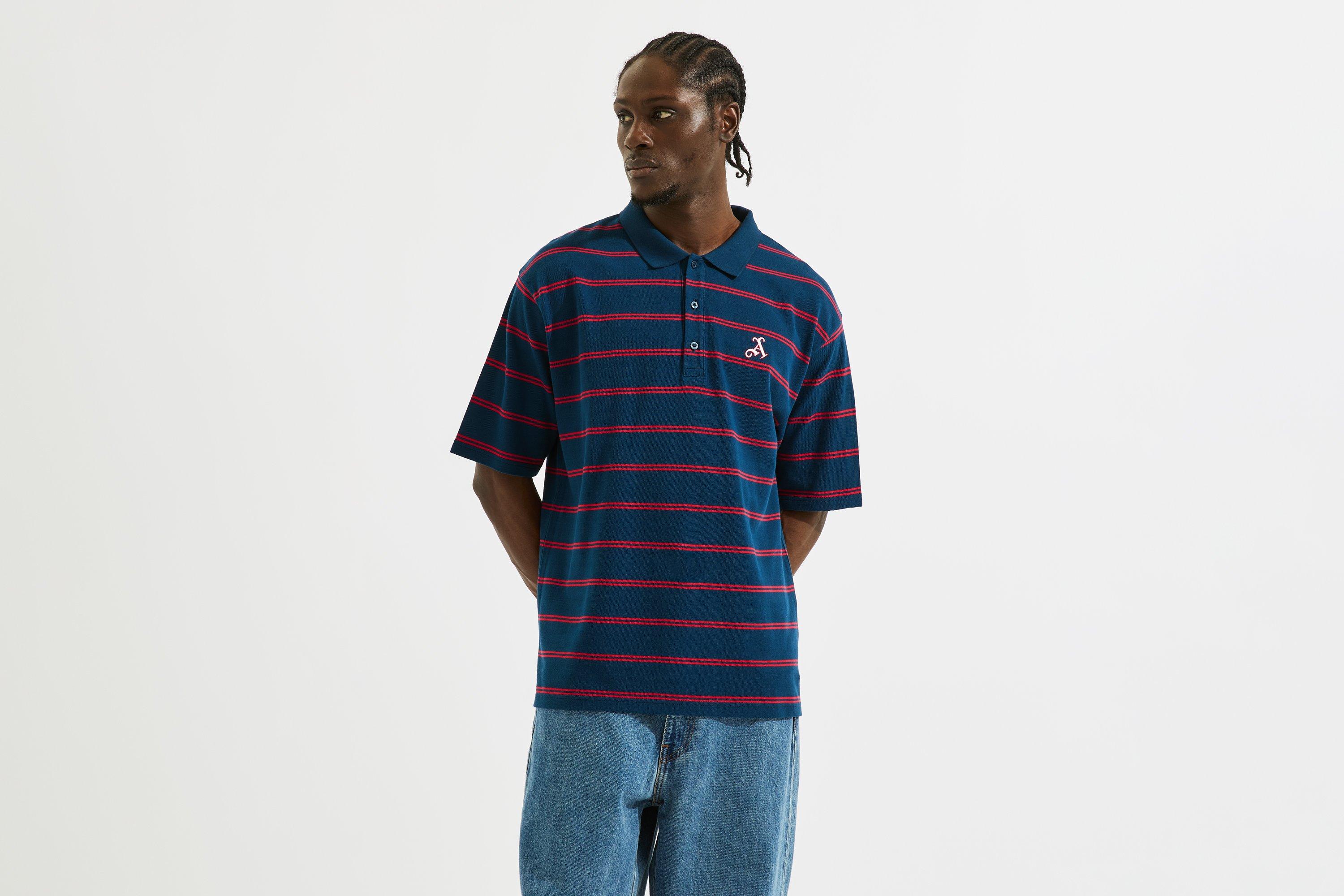Arsenal Classics Intent Stripe Polo Shirt | Official Online Store