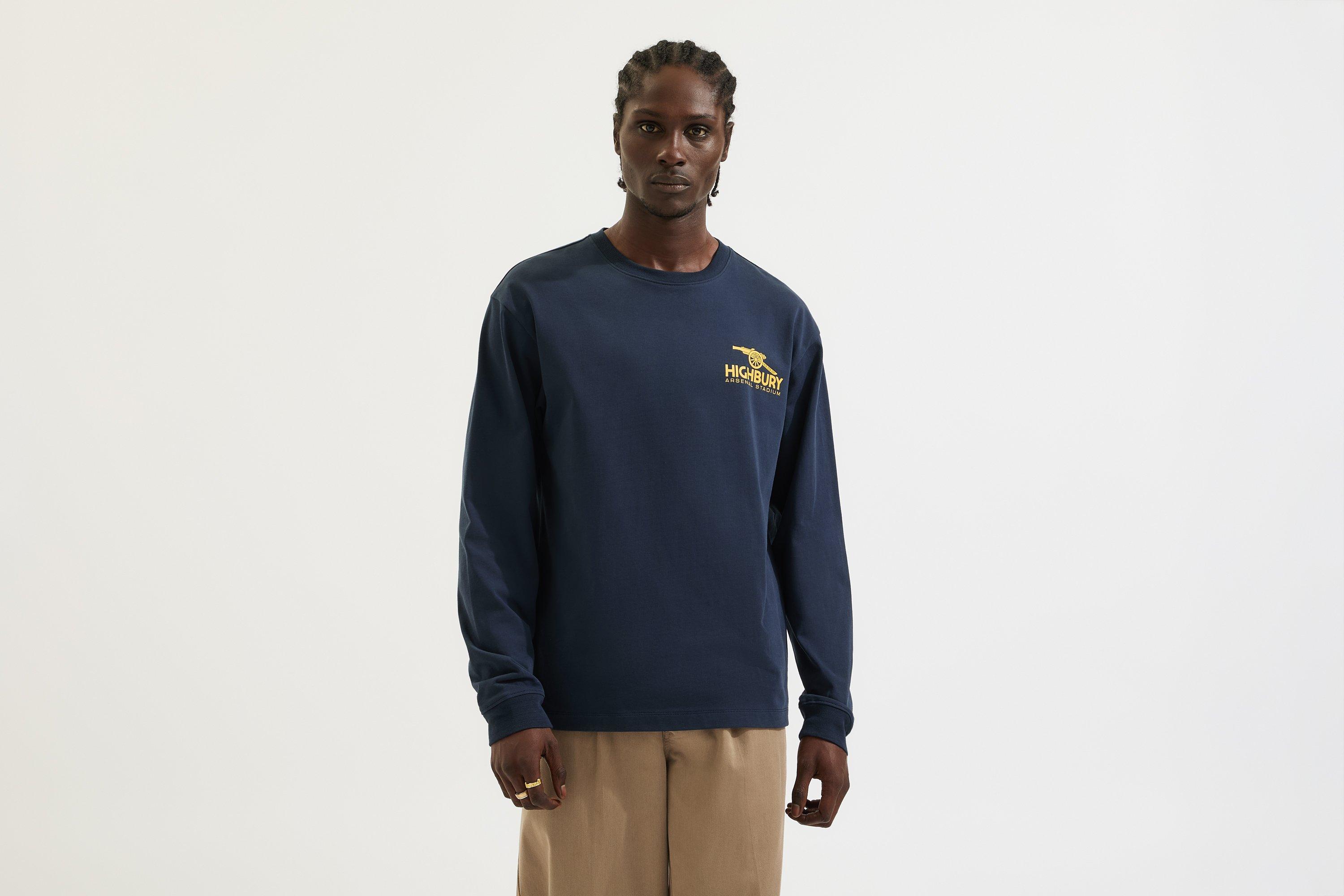Arsenal Classics Navy East Stand Long Sleeved T-Shirt | Official Online ...