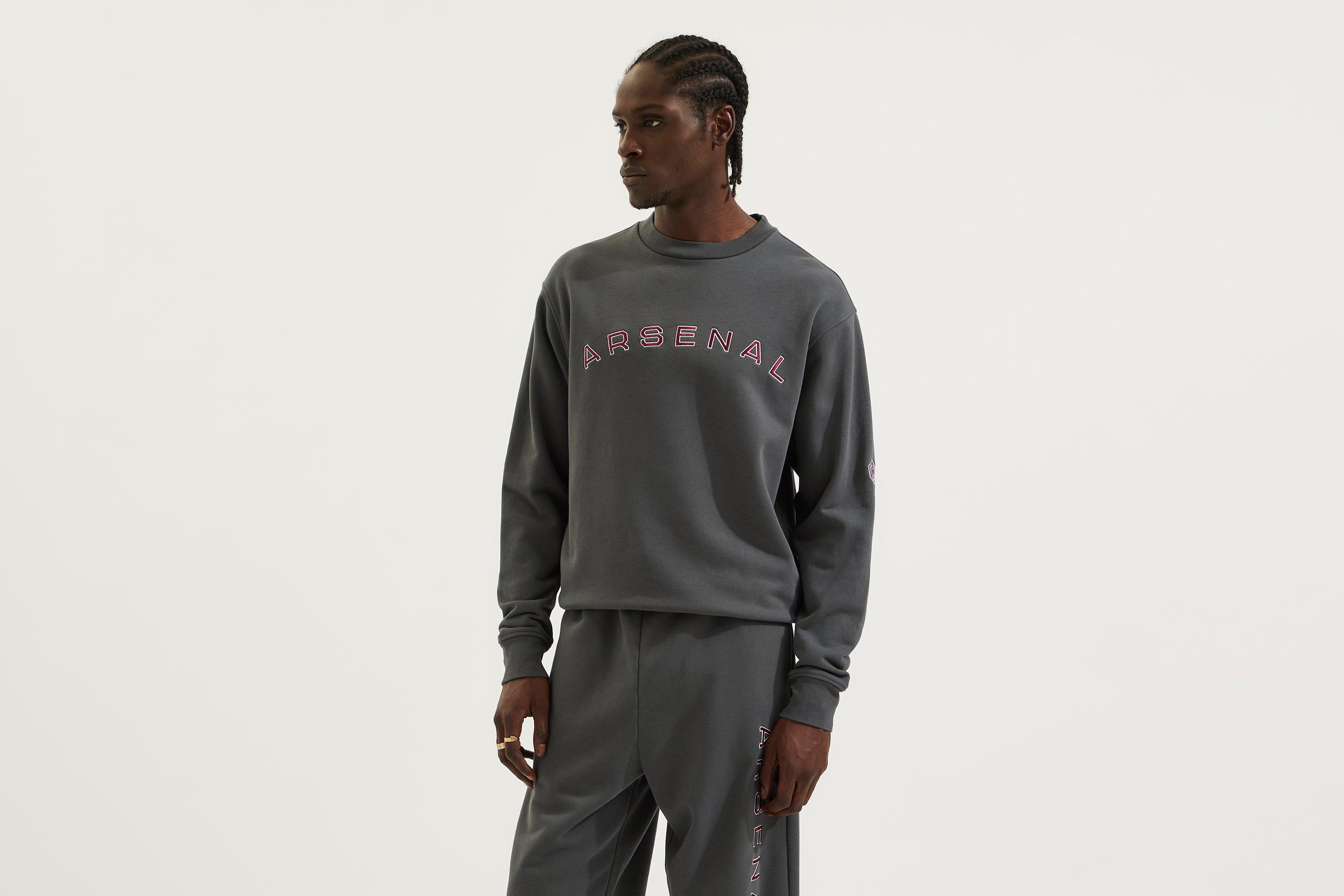 Arsenal Classics Grey Stadium Sweatshirt | Official Online Store
