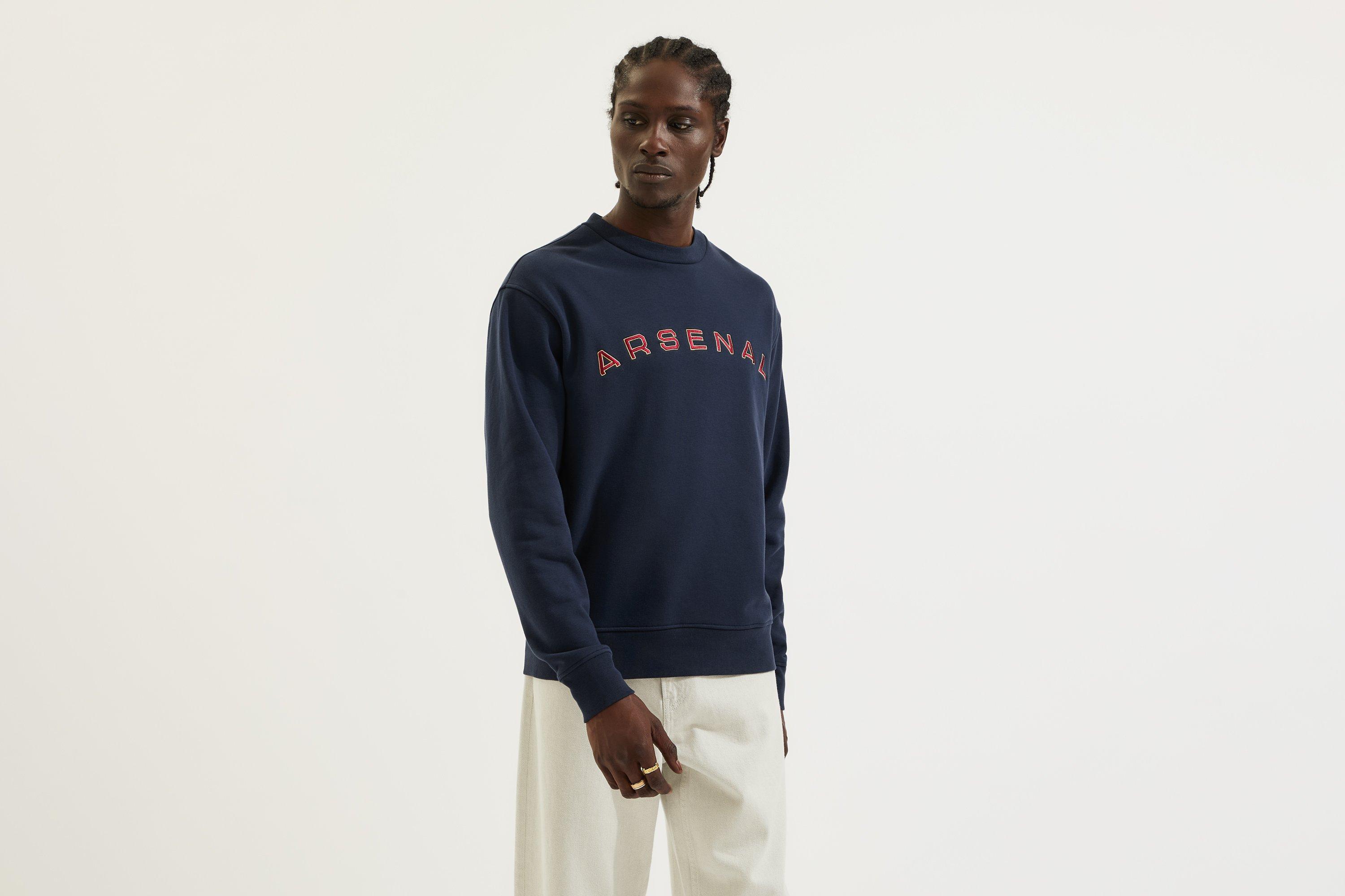 Arsenal Classics Navy Stadium Sweatshirt | Official Online Store