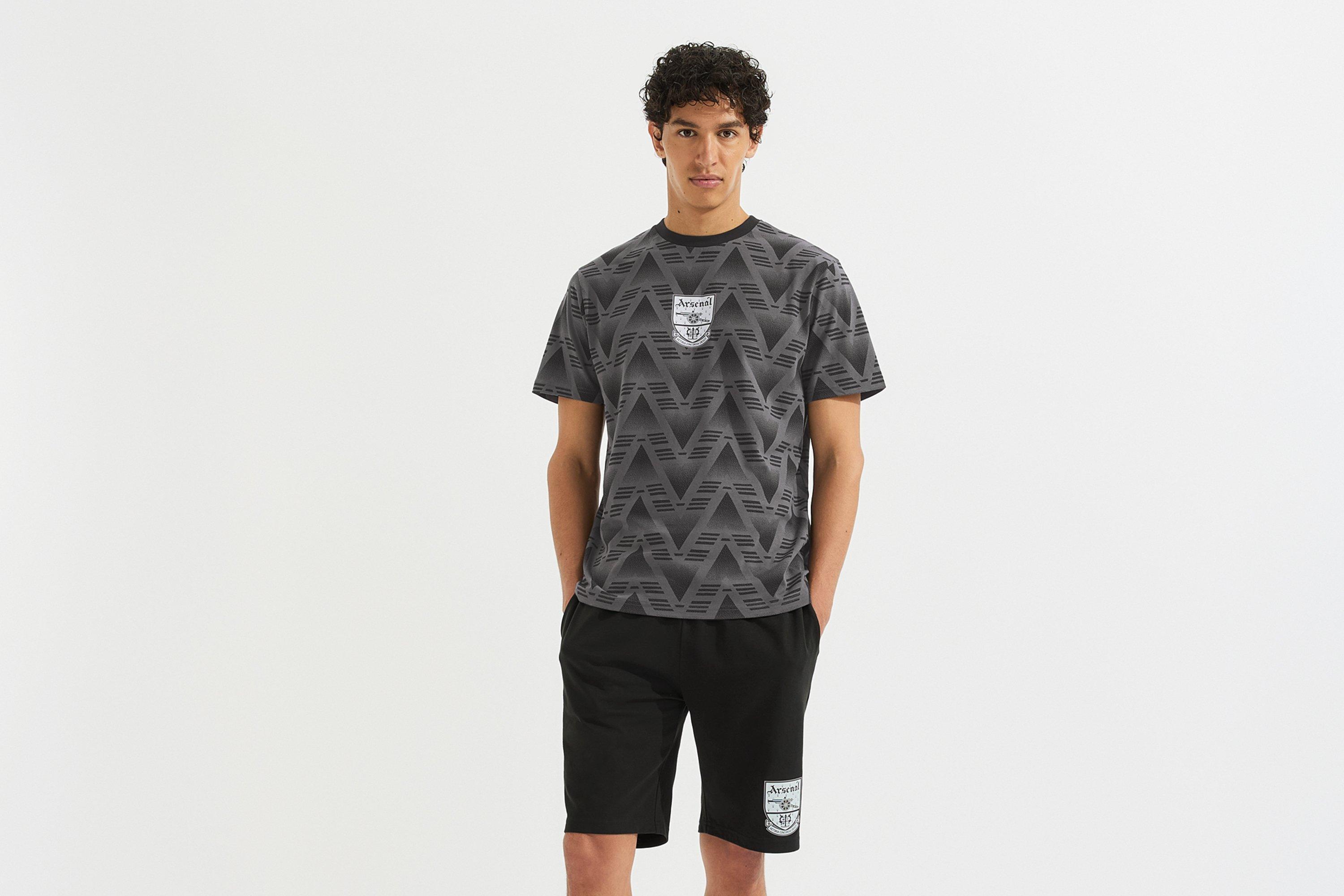 Arsenal Classics Black Bruised Banana Pyjama Short Set | Official ...