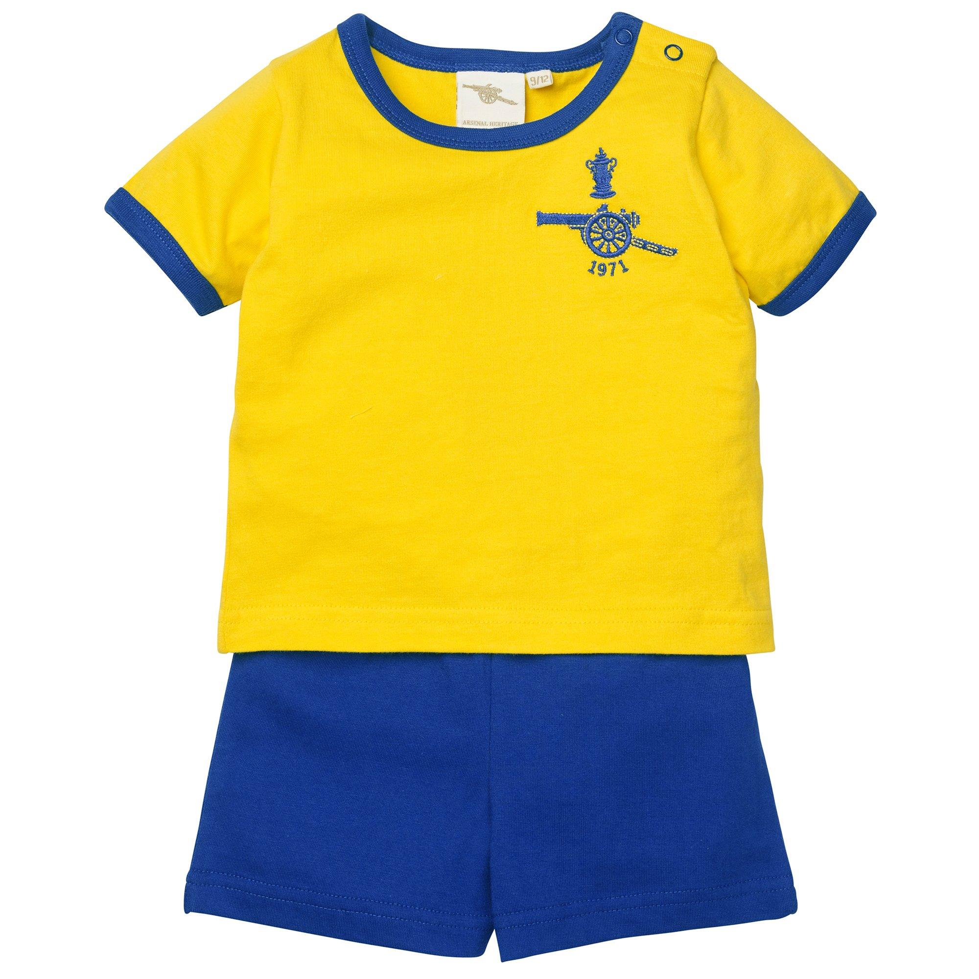 Arsenal Baby Retro 1970s Away Set | Official Online Store