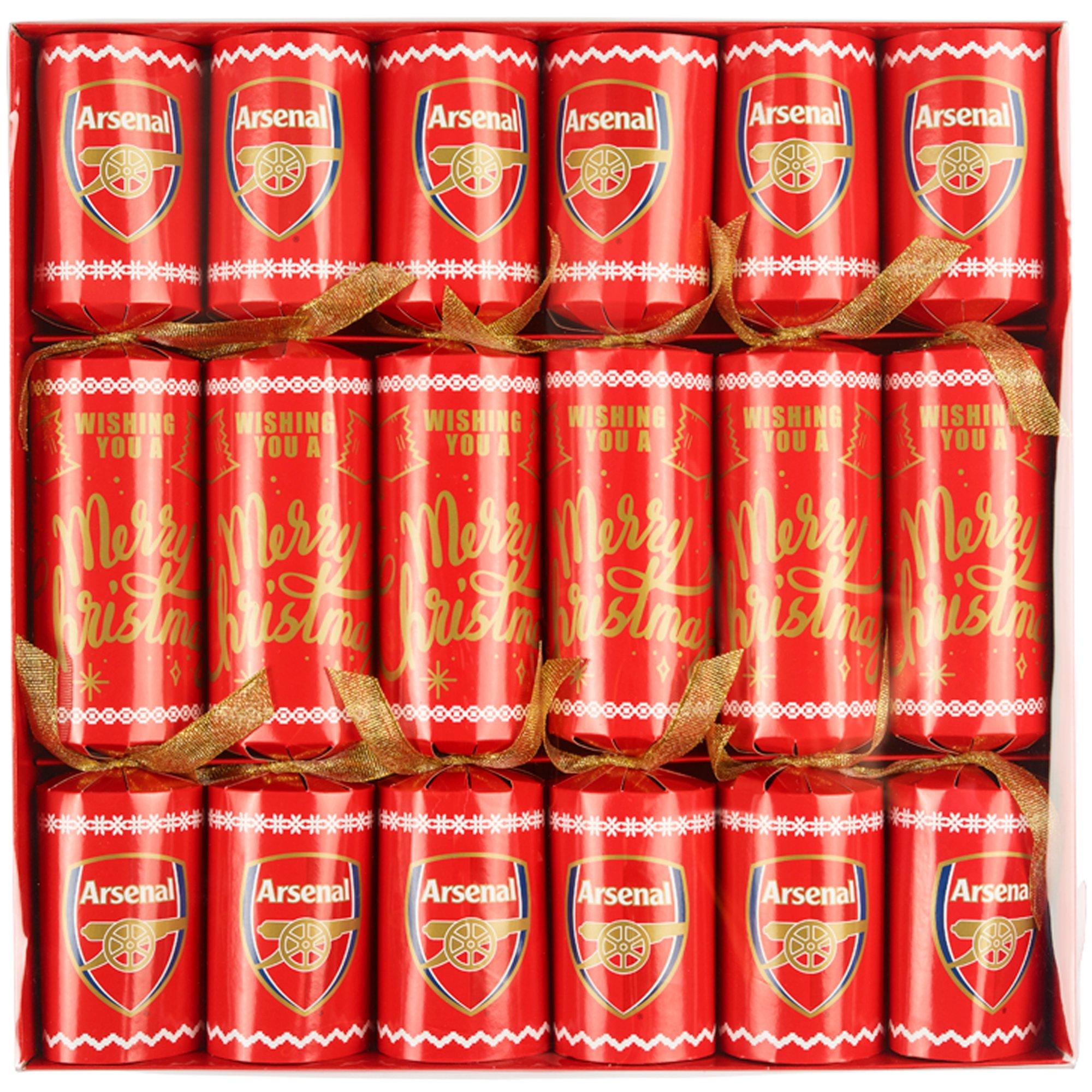 Arsenal 6pk Christmas Crackers | Official Online Store
