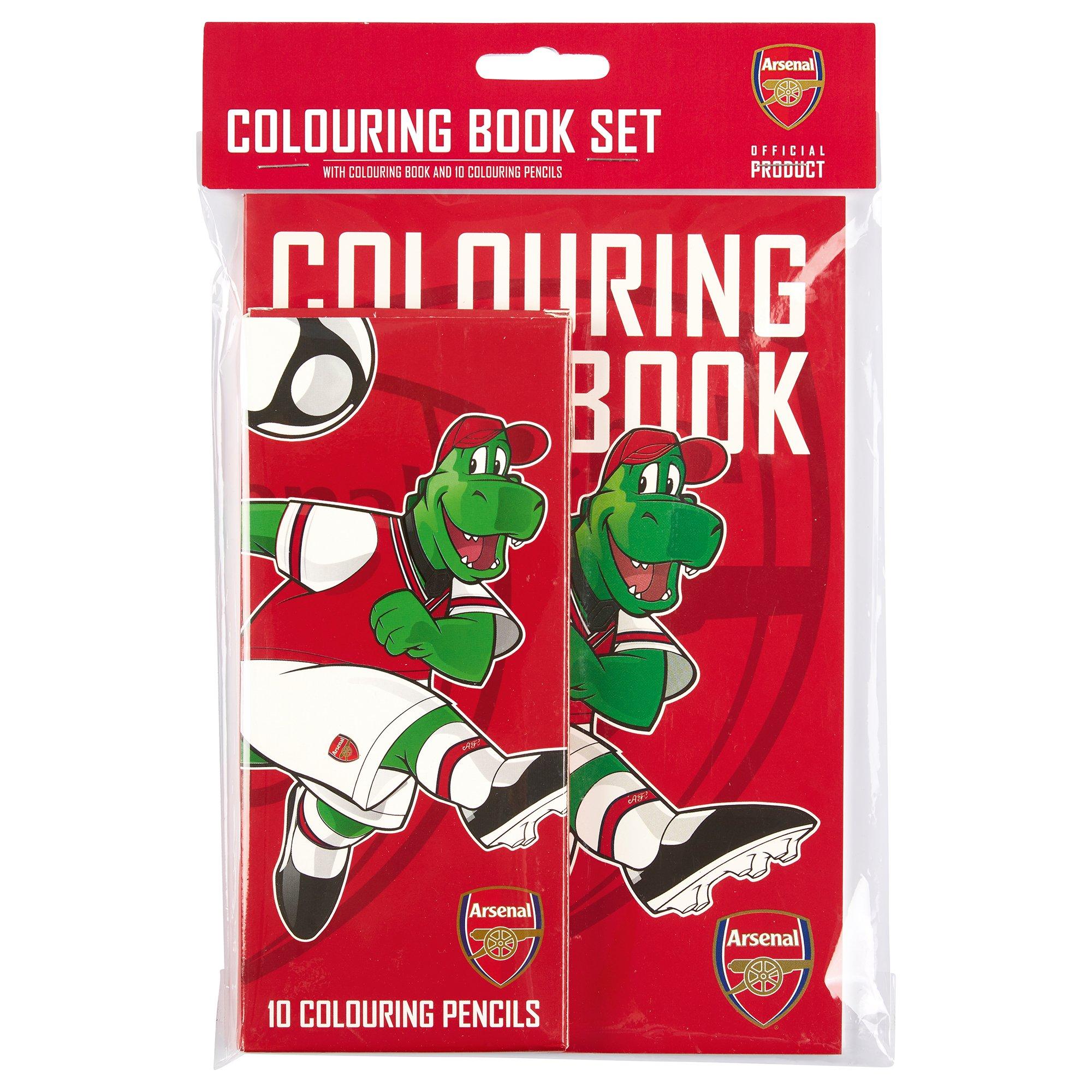Arsenal Colouring Book & Pencils set | Official Online Store