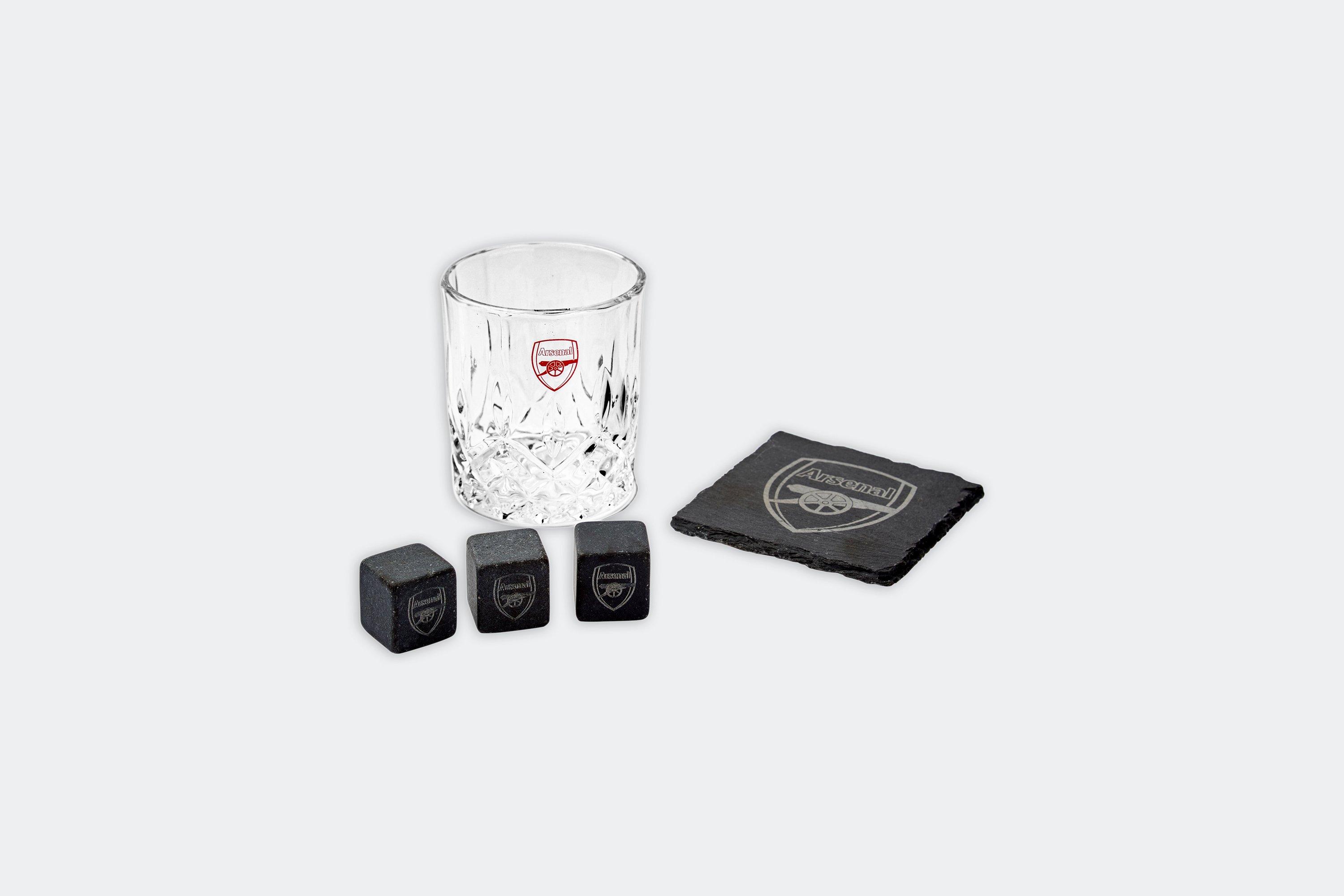 Arsenal 5 Piece Tumbler, Ice Cube, and Coaster Set | Official Online Store