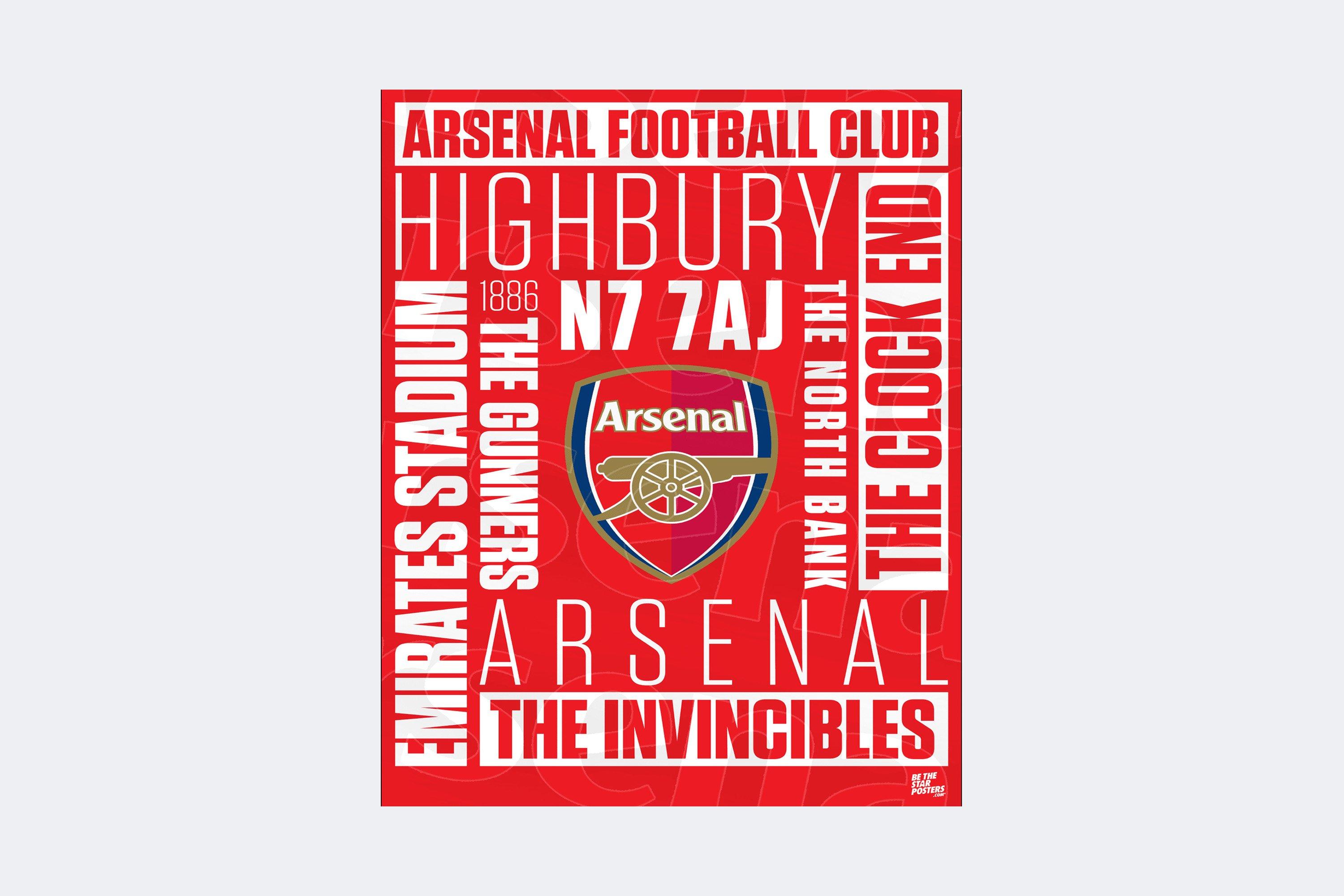 Arsenal Word A2 Poster | Official Online Store