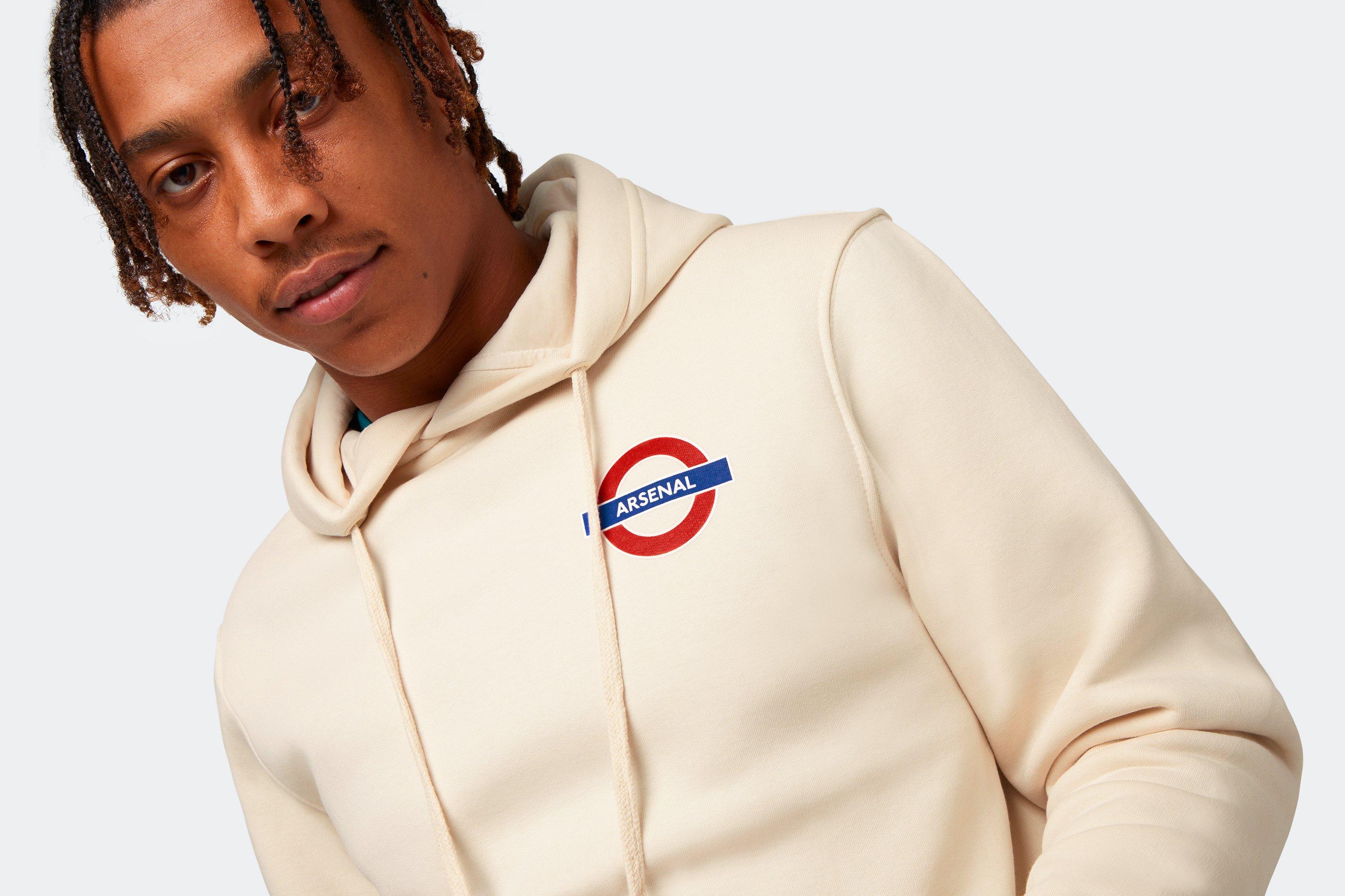Arsenal TfL Cream Hoodie | Official Online Store