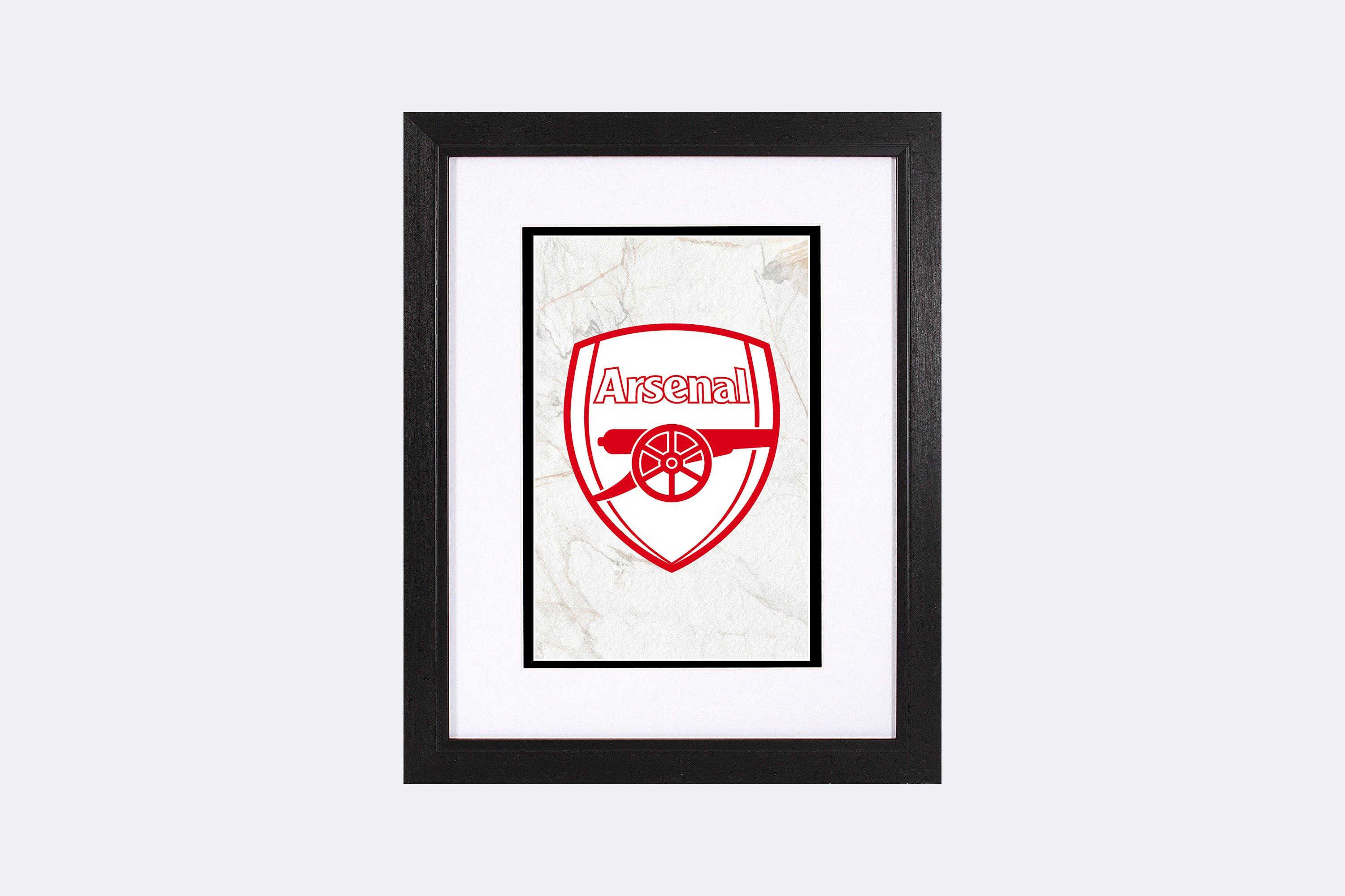 Arsenal Framed Retro Crest Print 2002 | Official Online Store