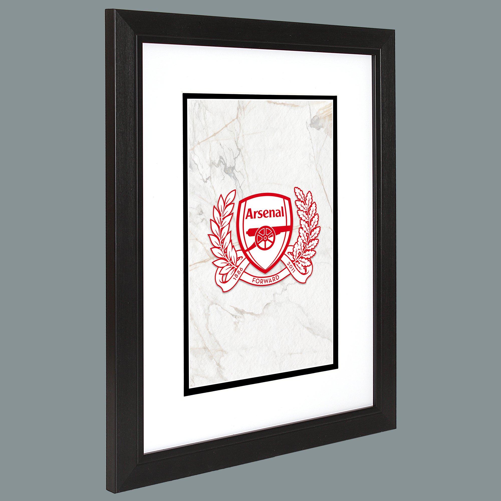Arsenal Framed Retro Crest Print 2011 | Official Online Store
