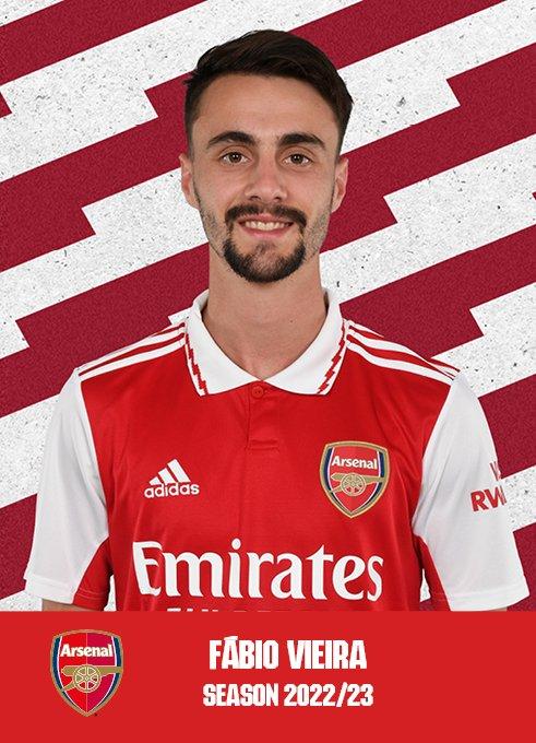 Arsenal 22/23 FABIO VIEIRA Headshot | Official Online Store