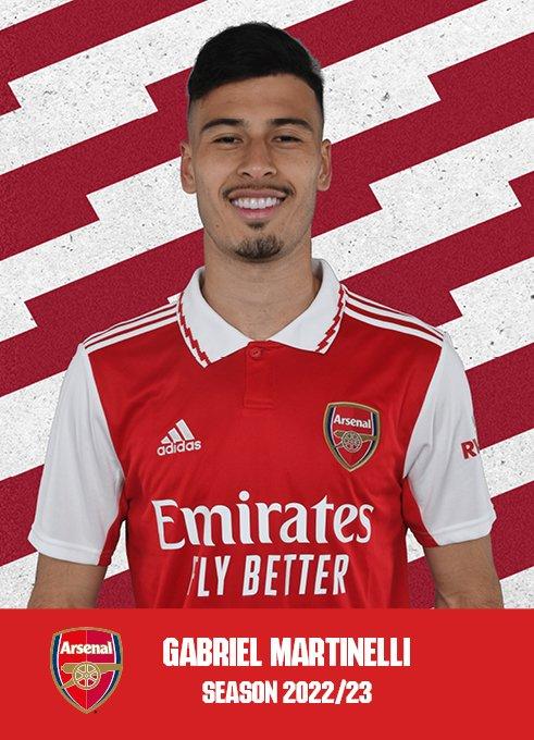Arsenal 22/23 MARTINELLI Headshot | Official Online Store