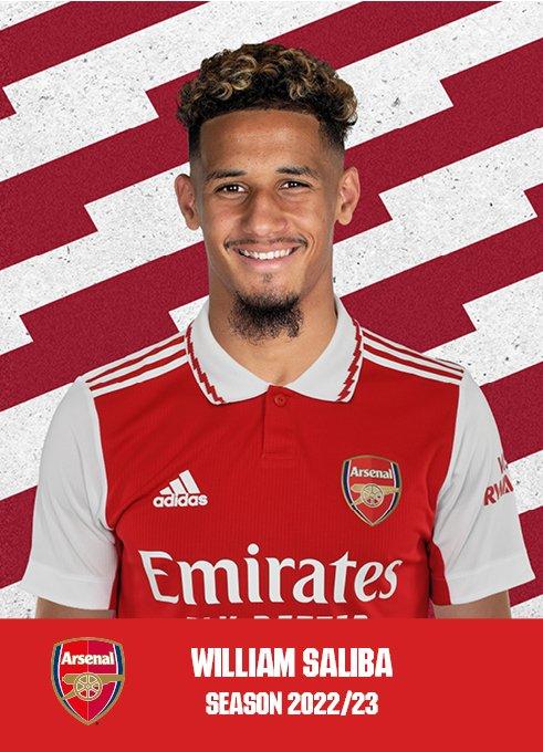 Arsenal 22/23 SALIBA Headshot | Official Online Store
