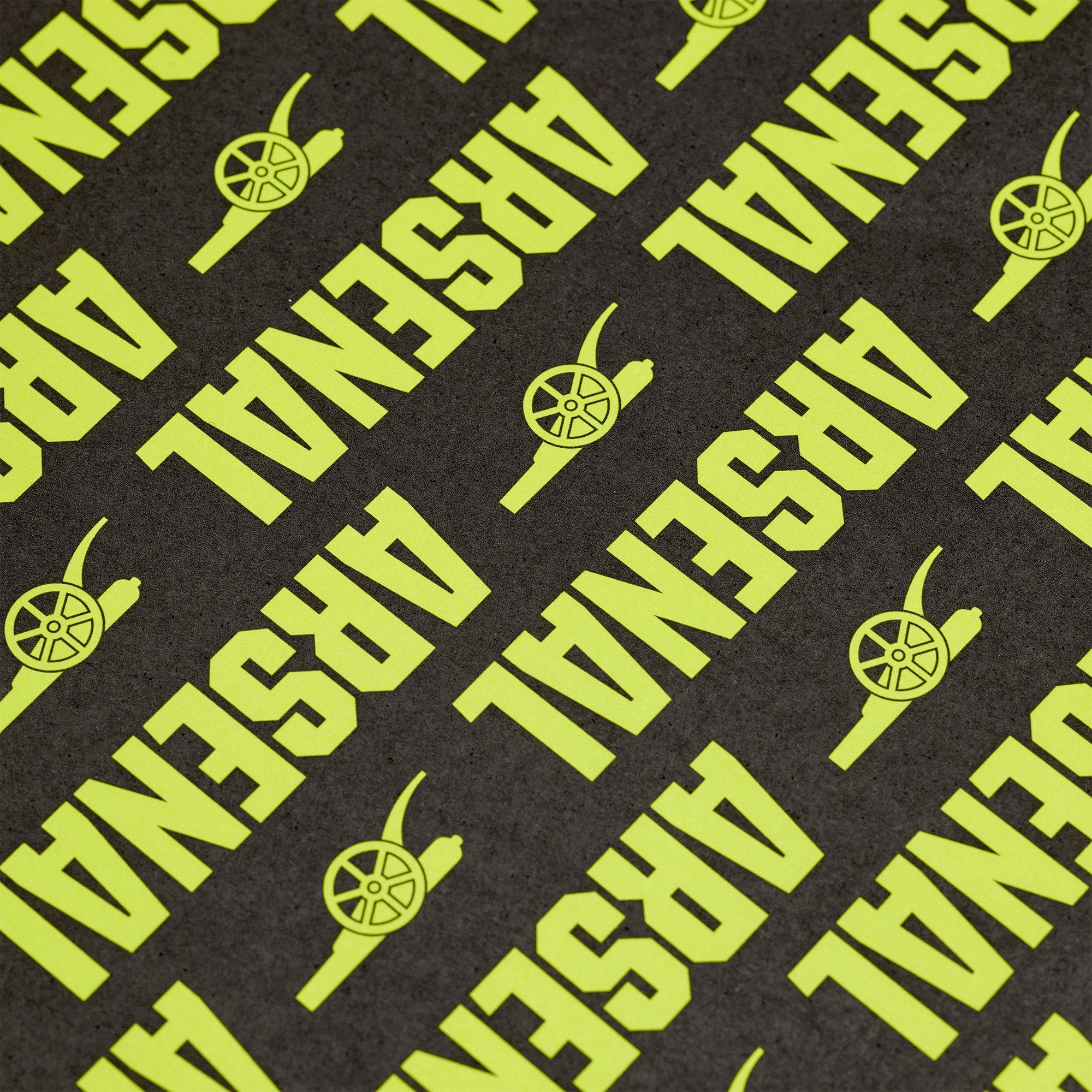 Arsenal Yellow and Black Wrapping Paper | Official Online Store