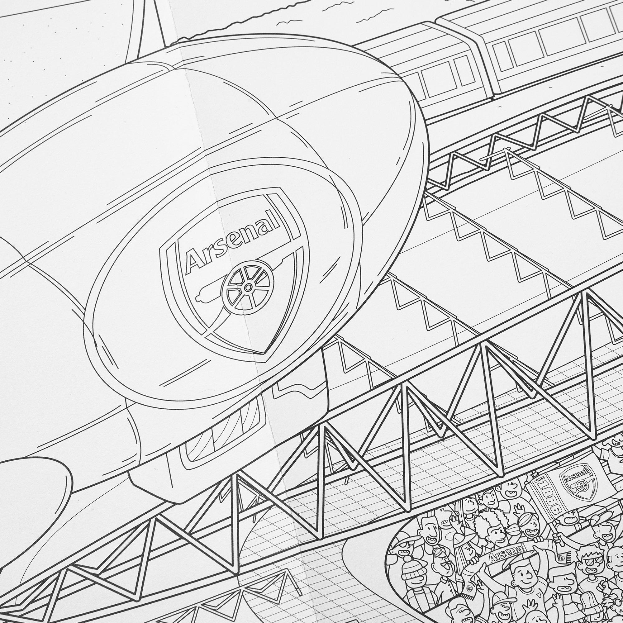 Emirates Stadium Colouring Poster | Official Online Store