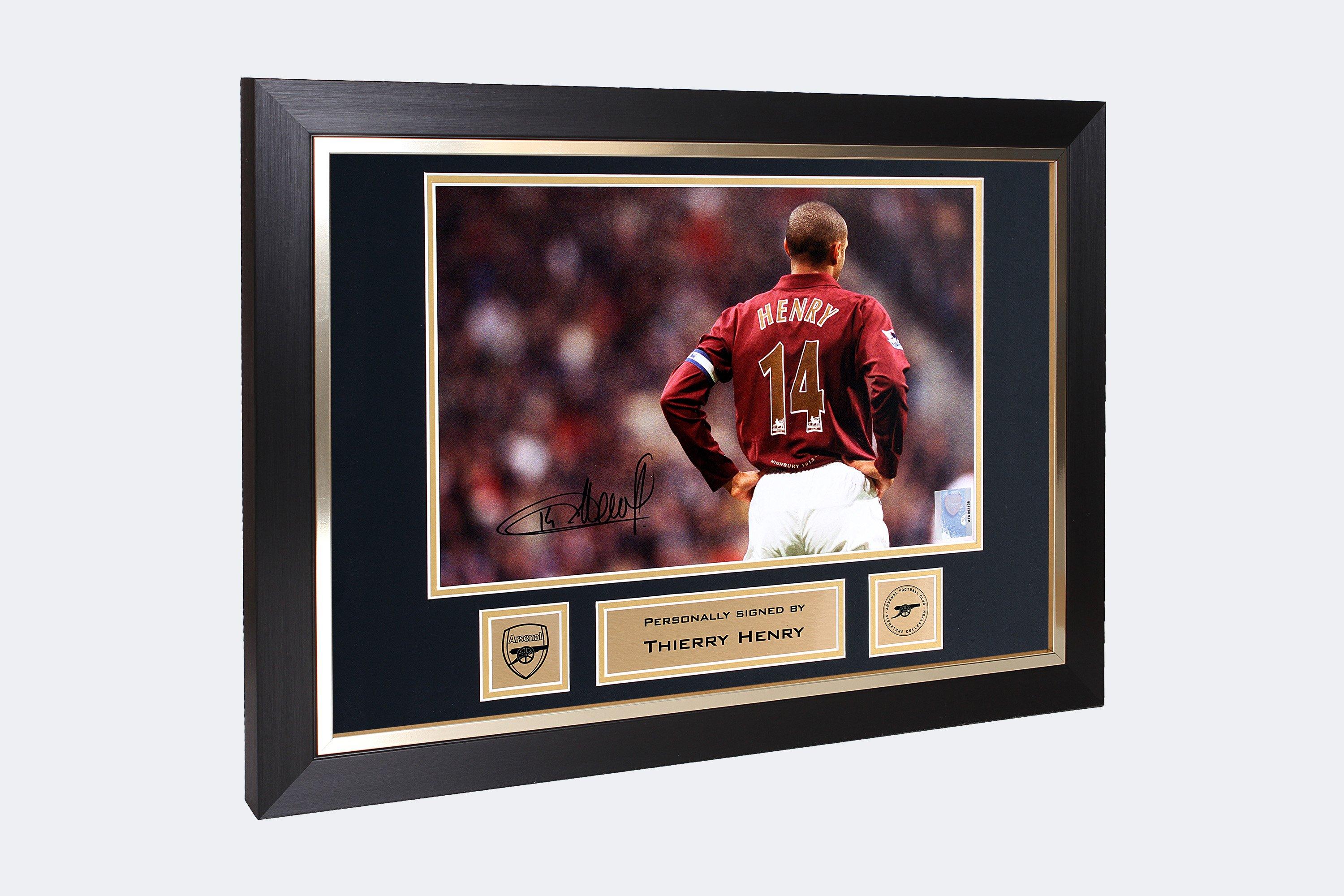 Arsenal Framed Signed Henry 14 Redcurrant Print | Official Online Store