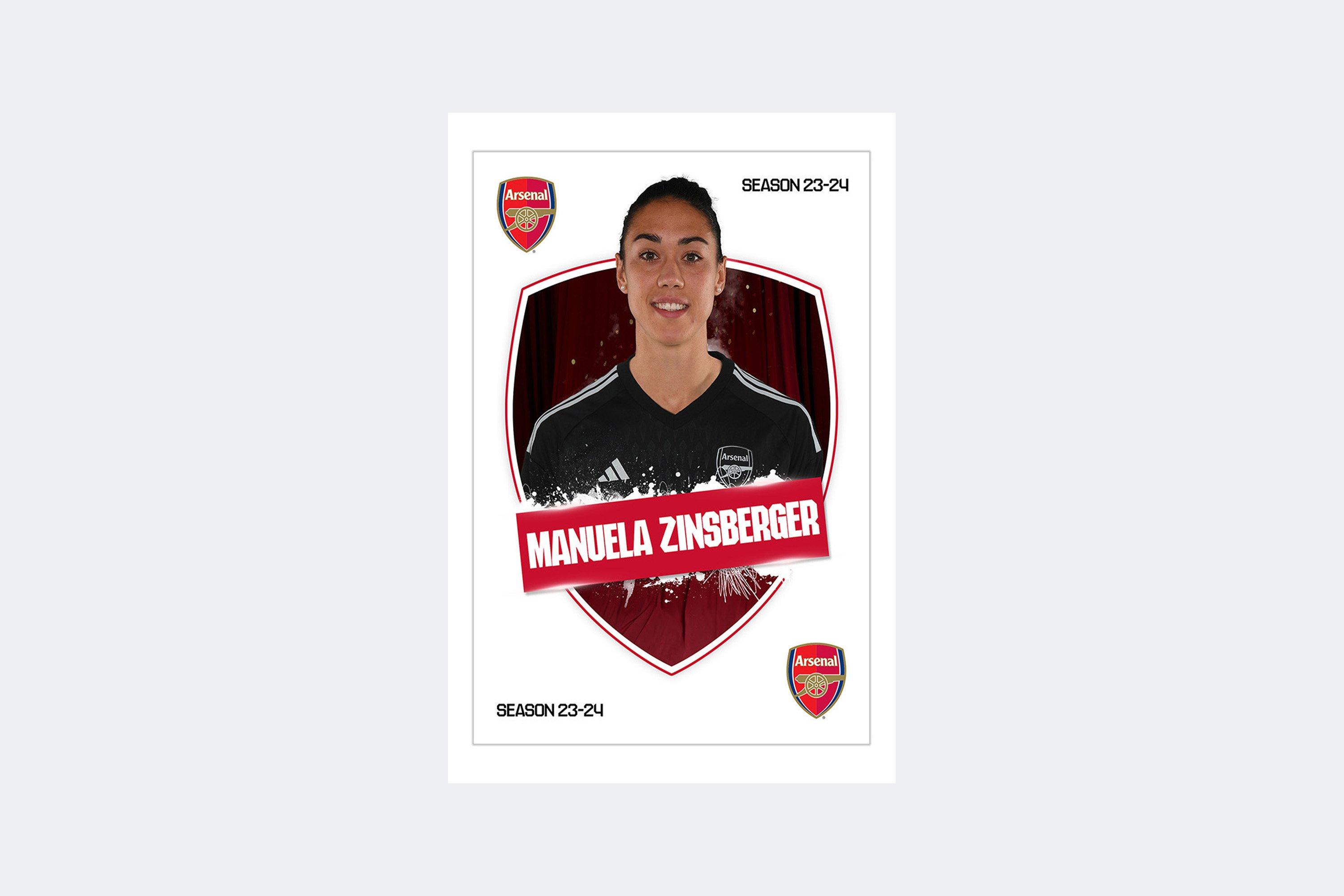 Arsenal 23/24 Zinsberger Headshot | Official Online Store
