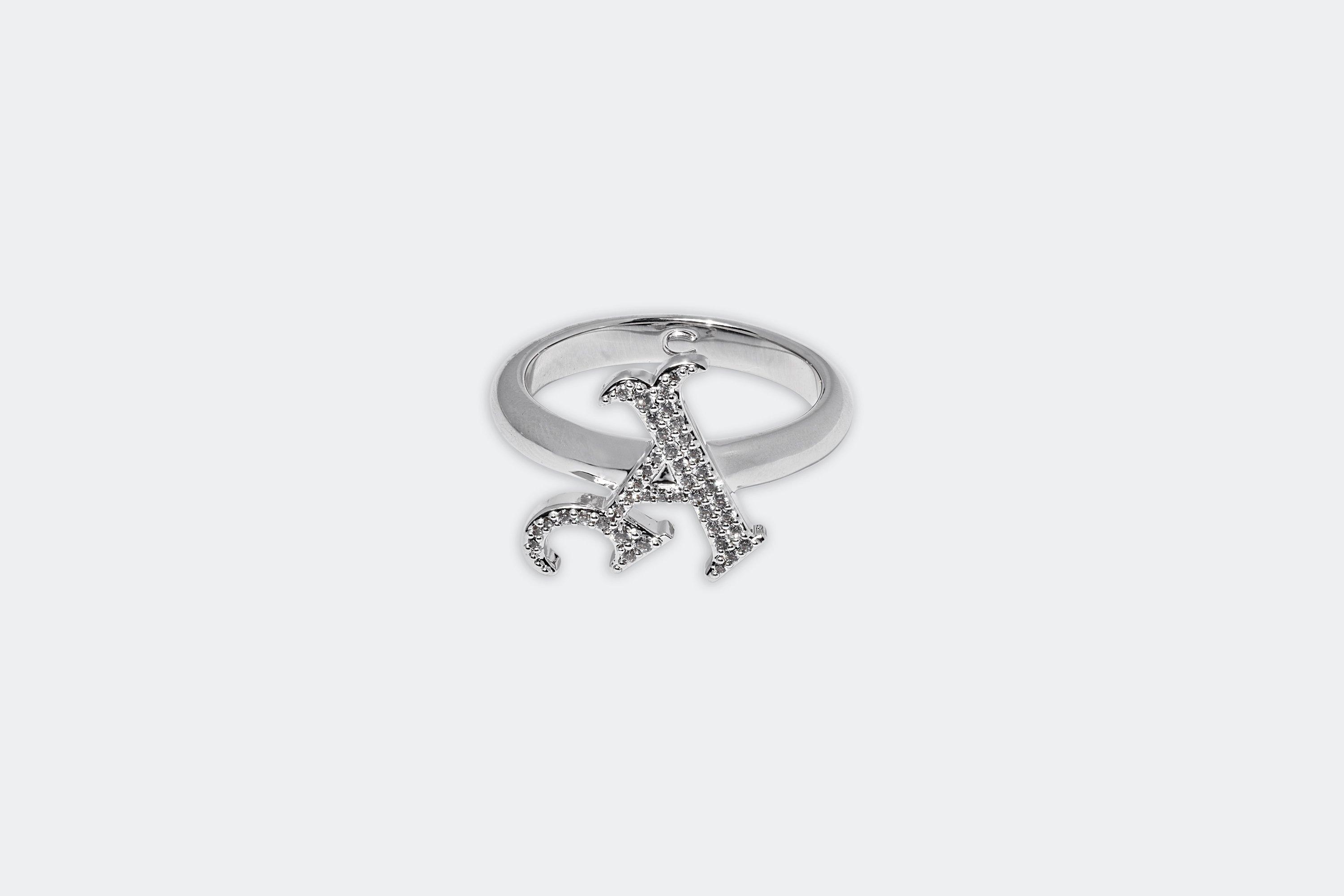 Arsenal Cubic Zirconia Gothic A Ring | Official Online Store