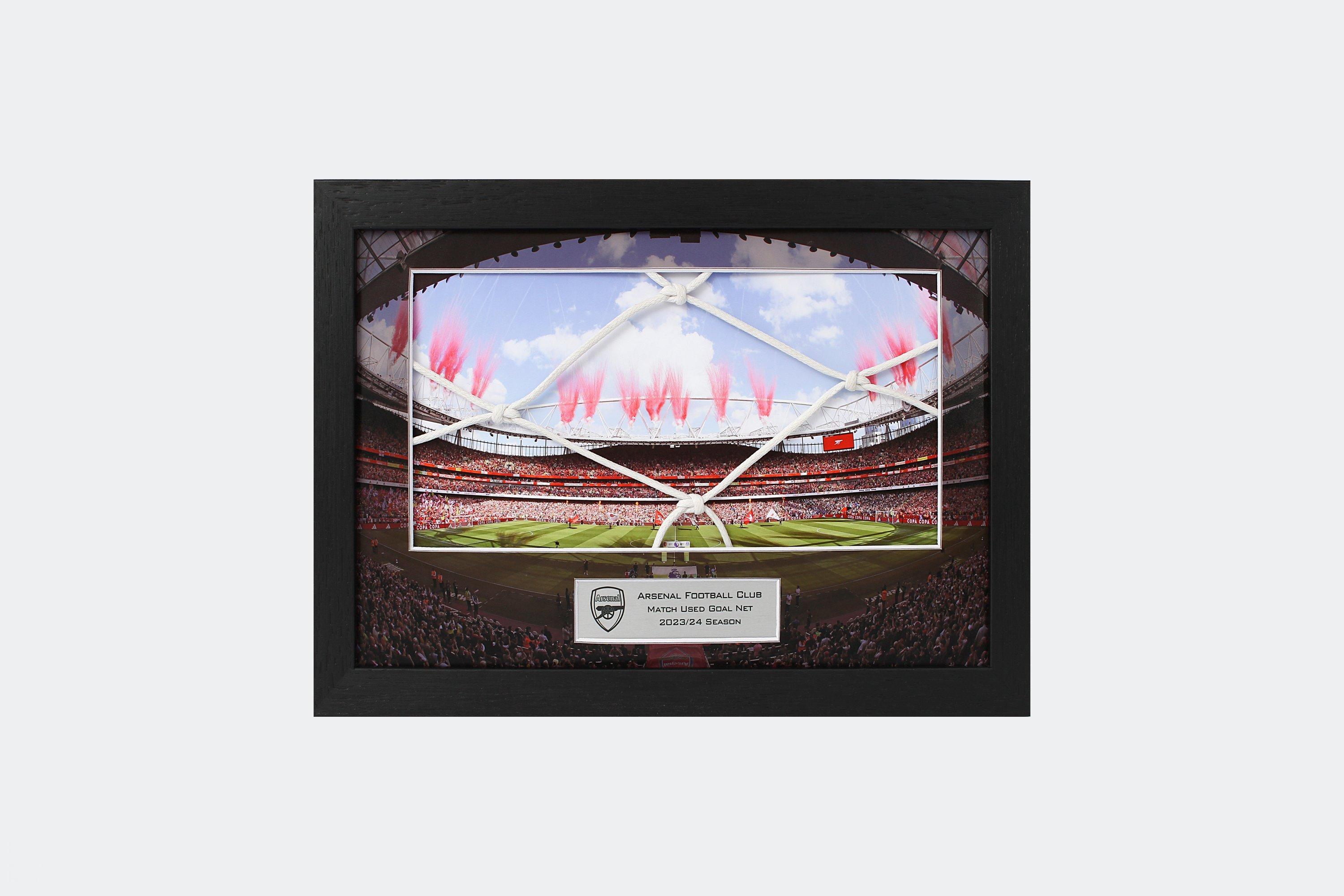 Arsenal 23/24 Emirates Framed Goal Net | Official Online Store
