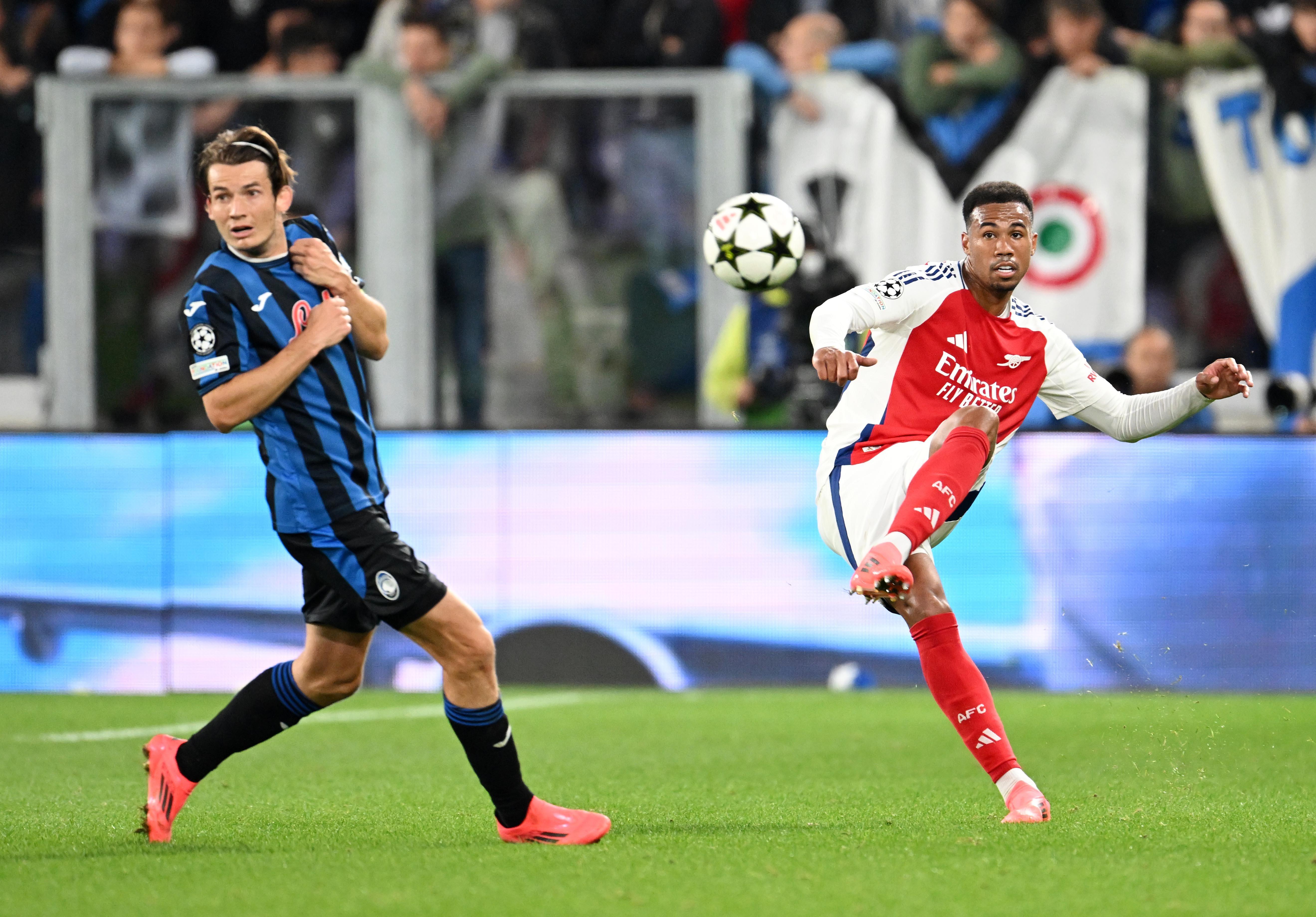 Arsenal Match Worn Shirt V Atalanta GABRIEL | Official Online Store